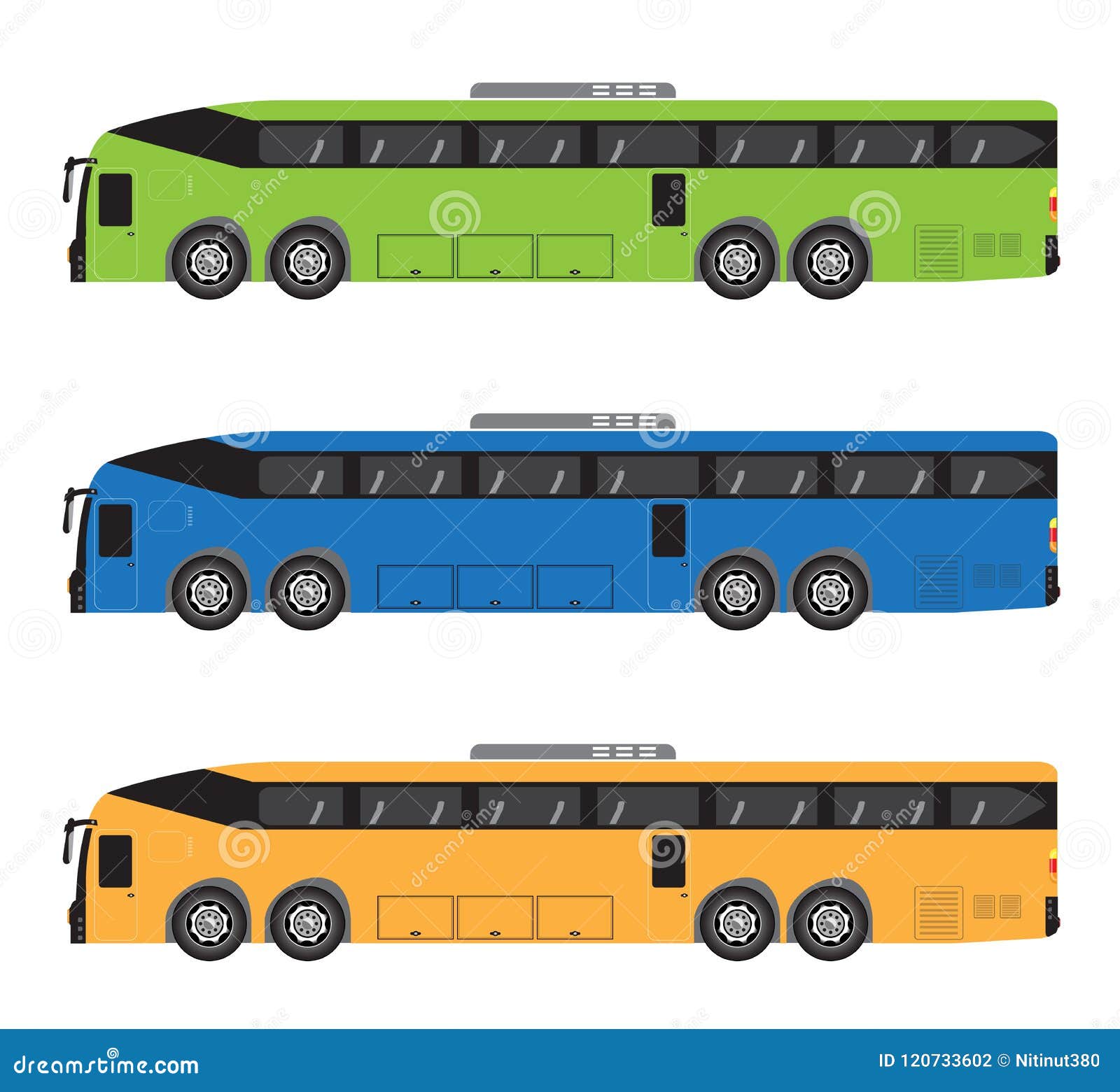 10 Wheel Bus Vector and Illustration Stock Illustration - Illustration ...