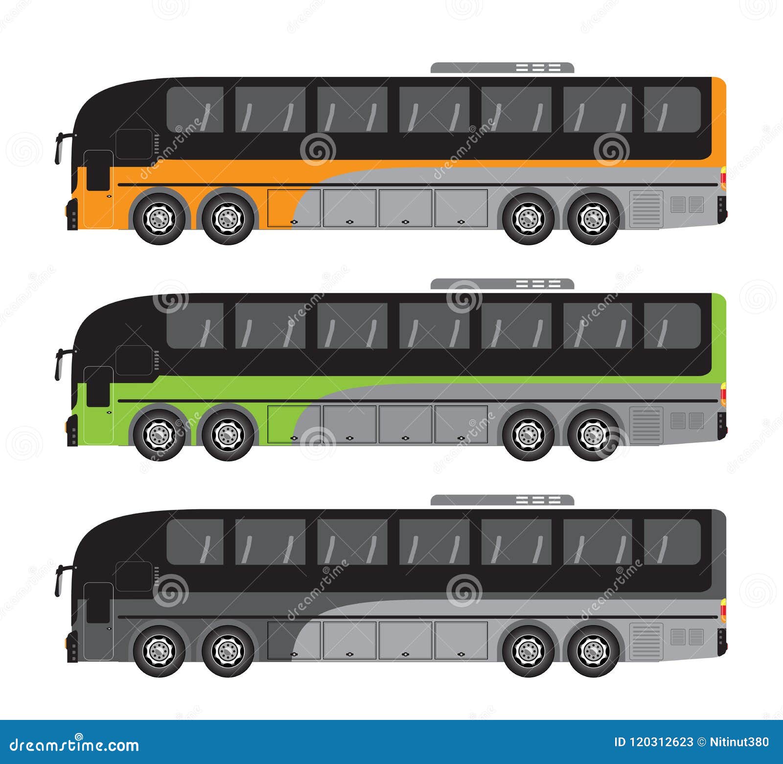 10 Wheel Bus Vector and Illustration Stock Illustration - Illustration ...