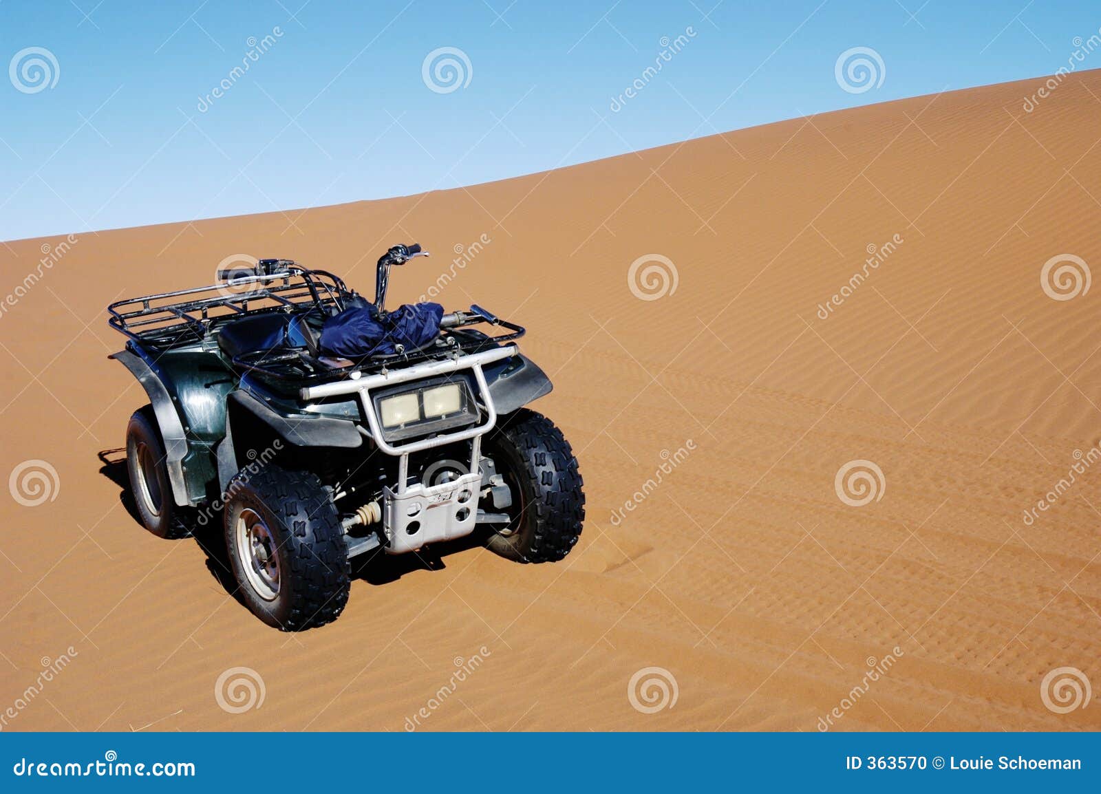 Quad bike on dune, Namibia stock photo. Image of extreme - 363570