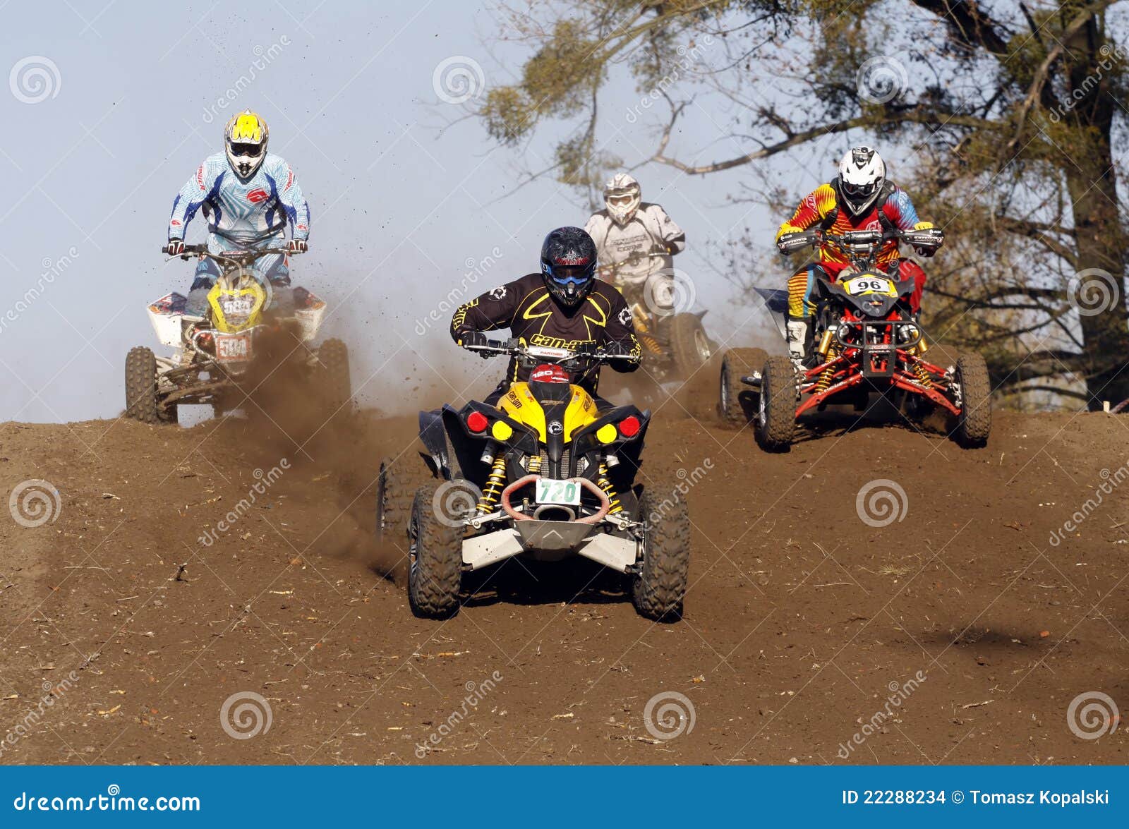 Quad Bike Racing editorial stock image. Image of terrain - 22288234