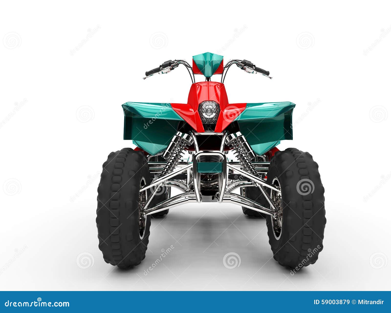 Quad - Front View stock illustration. Illustration of isolated - 59003879