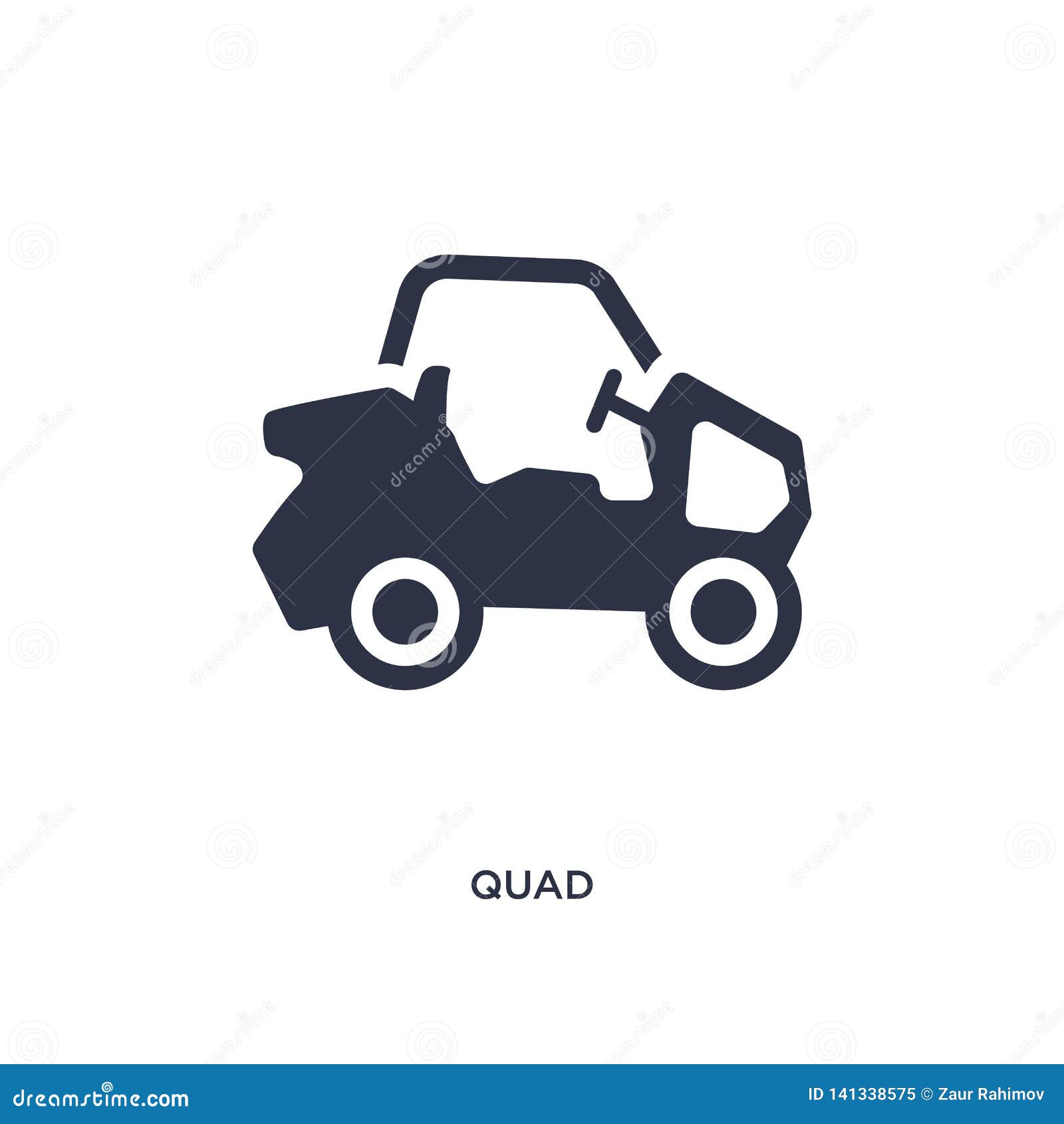 Quad Icon on White Background. Simple Element Illustration from Free ...