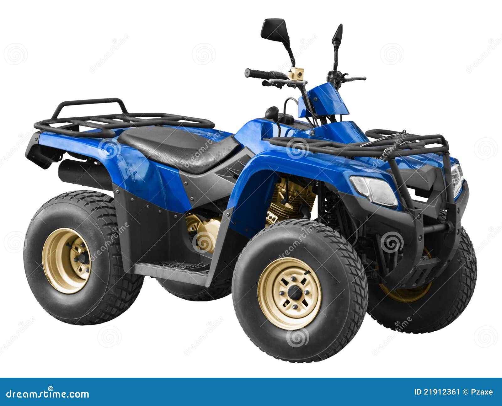 Blue Quad Bike Royalty-Free Stock Image | CartoonDealer.com #39697222