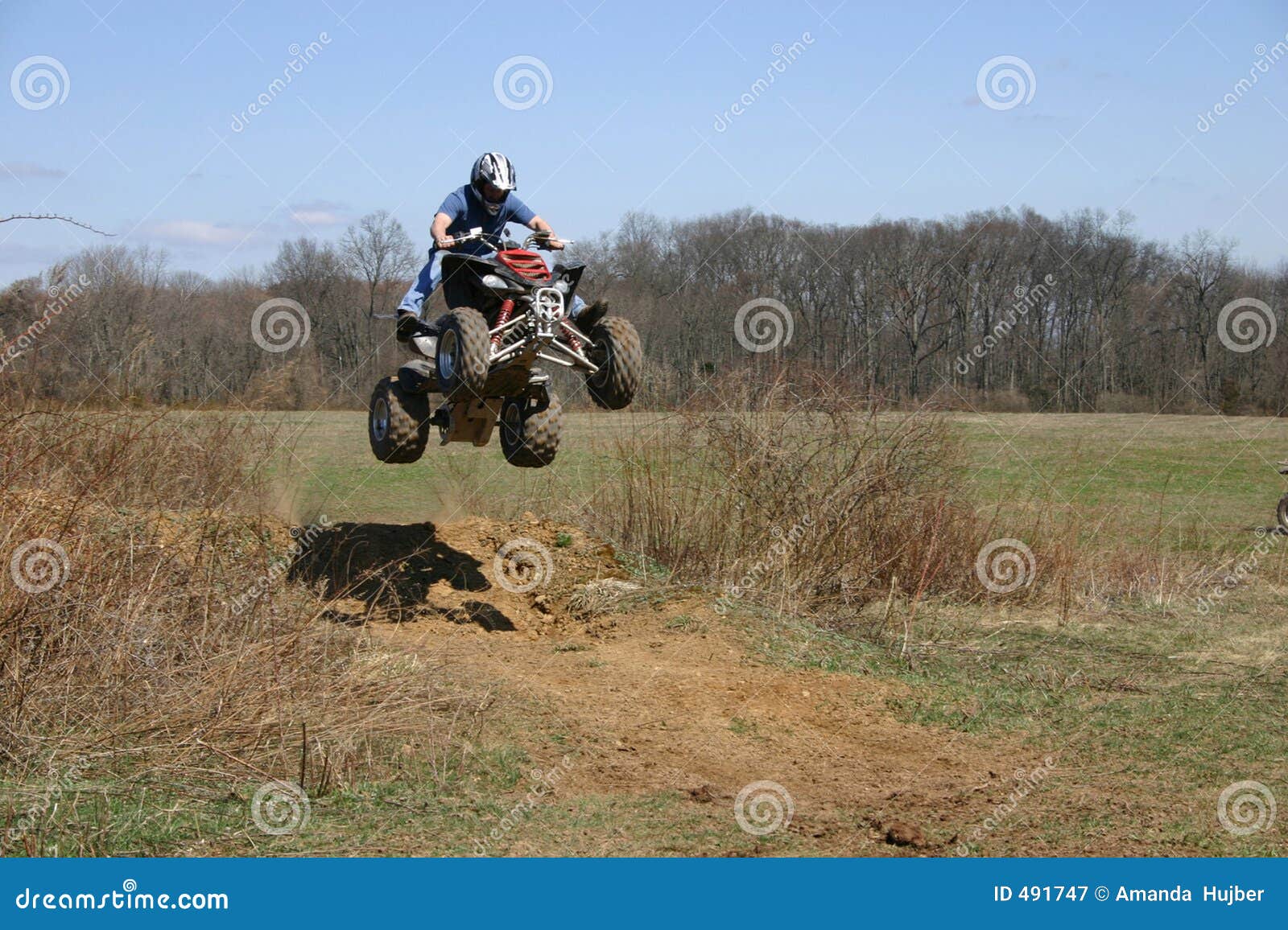 Quad Jumper stock image. Image of quad, jump, daredevil - 491747