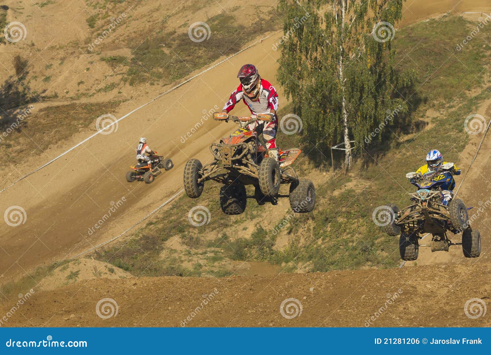 Quad jumpers editorial photo. Image of race, male, person - 21281206