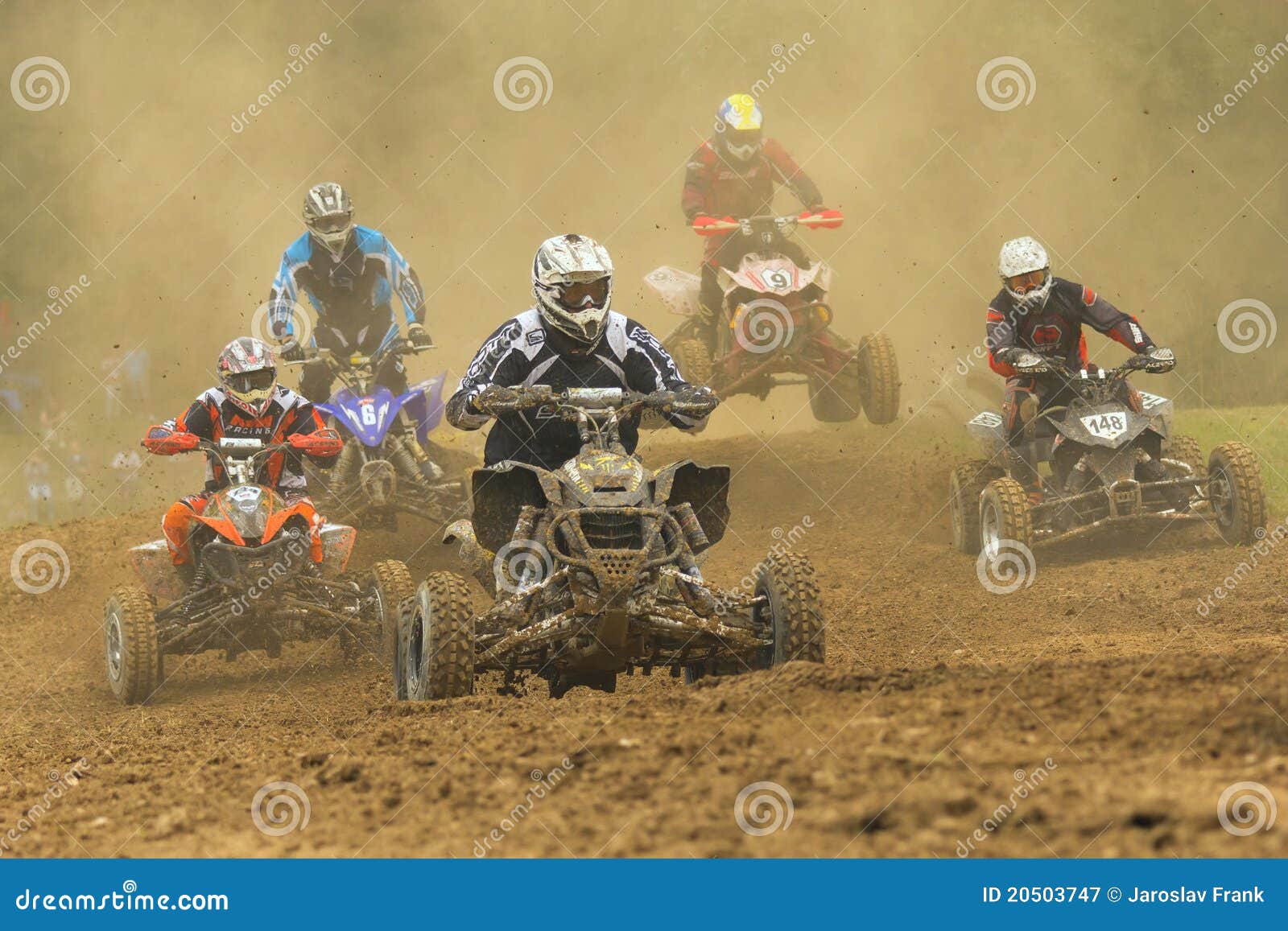 Quad racers editorial photography. Image of drive, czech - 20503747