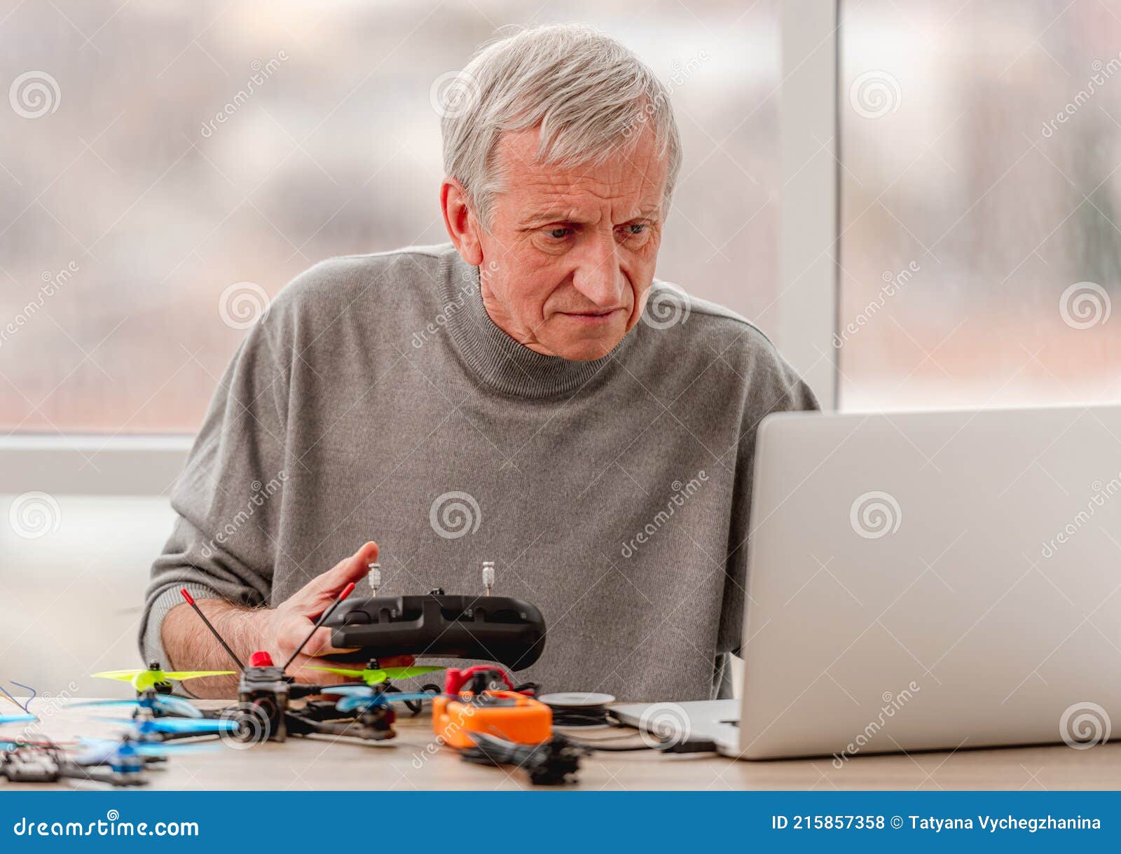 Quadcopter Control Panel Programming Stock Photo - Image of hand ...