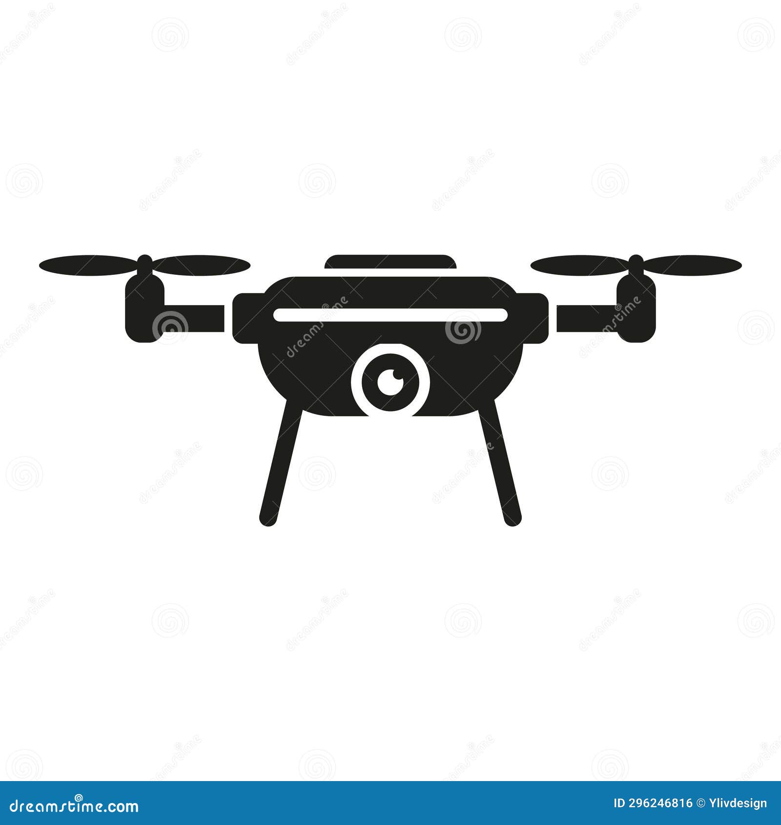 Quadcopter Drone Icon Simple Vector. Spy Video Toy Stock Illustration ...