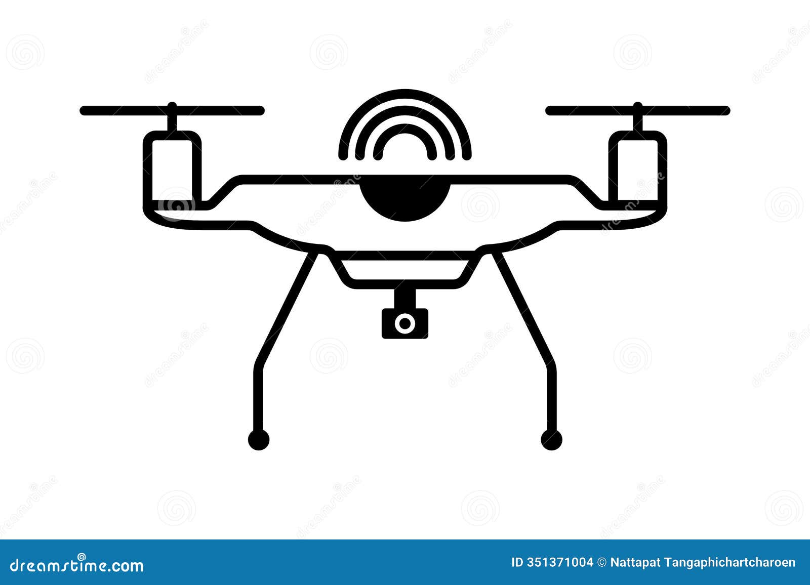 Drone Outline Illustrations | CartoonDealer.com #179083230