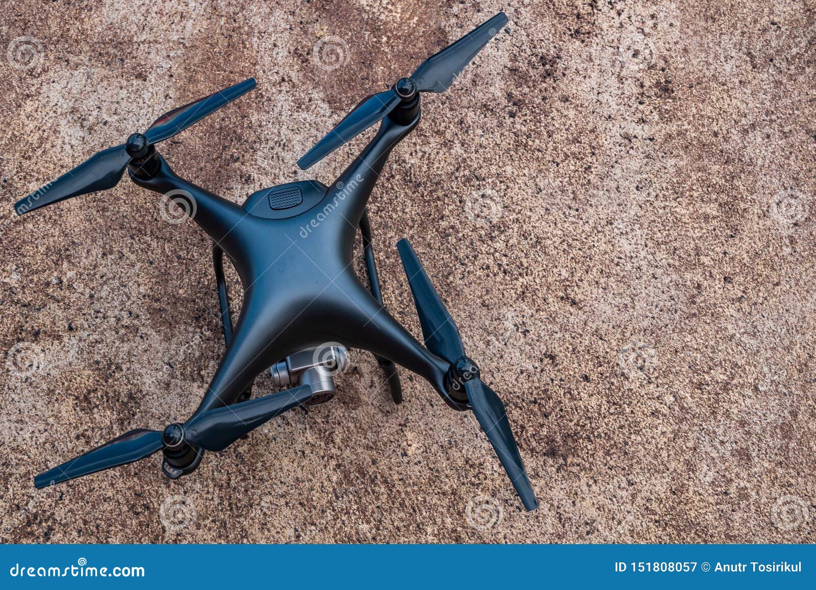 Quadcopter Drone Ready To Take Off Stock Image - Image of flying ...