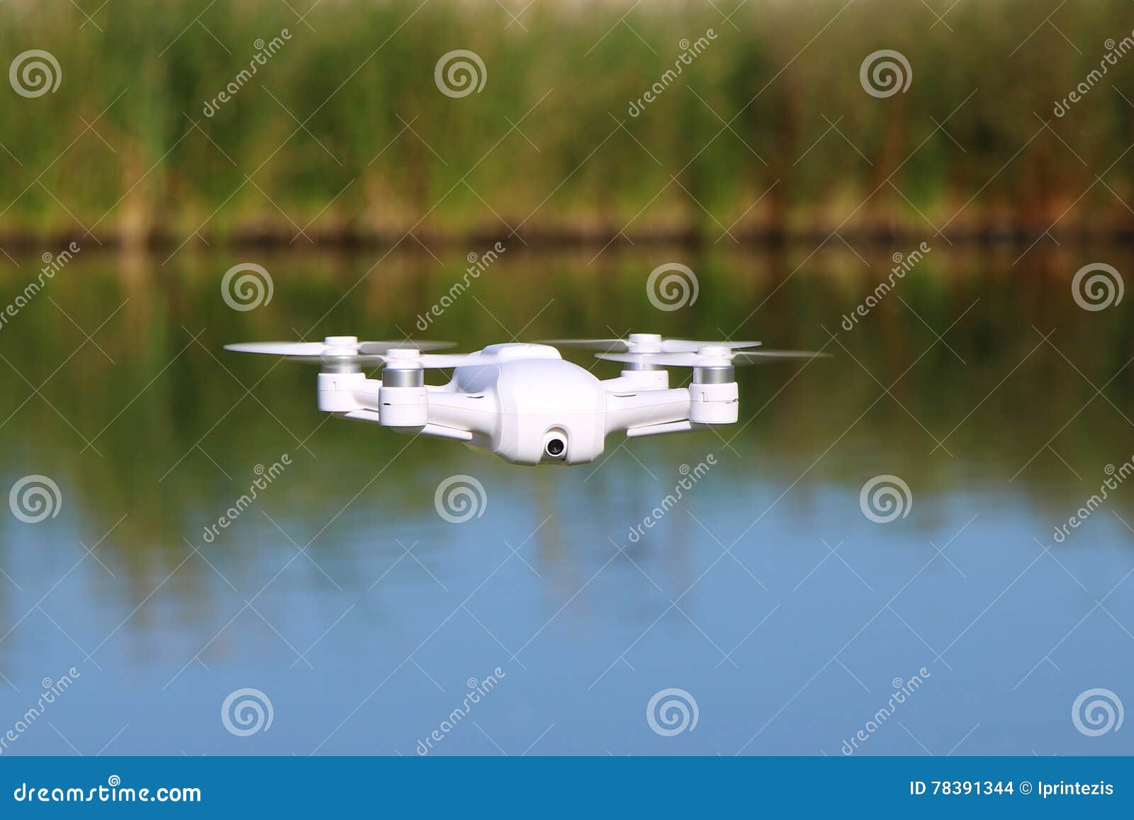 Quadcopter with Surveillance Camera Stock Photo - Image of fall, nature ...