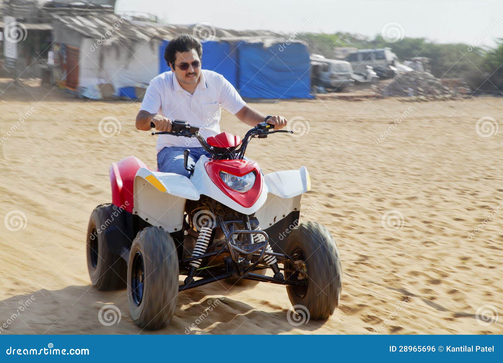 Quading on Goan Beach stock photo. Image of karting, sand - 28965696