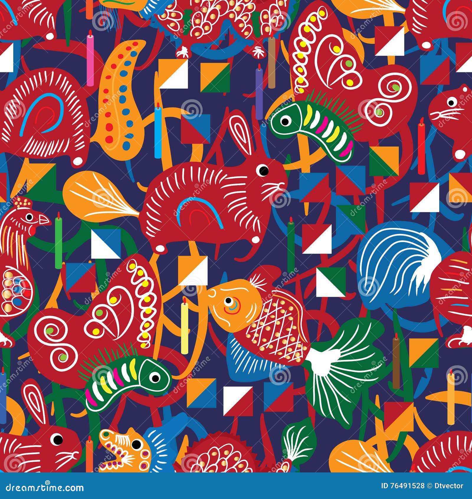 Quadrado Da Lanterna Da Lua Sem Emenda Ilustração do Vetor - Ilustração ...