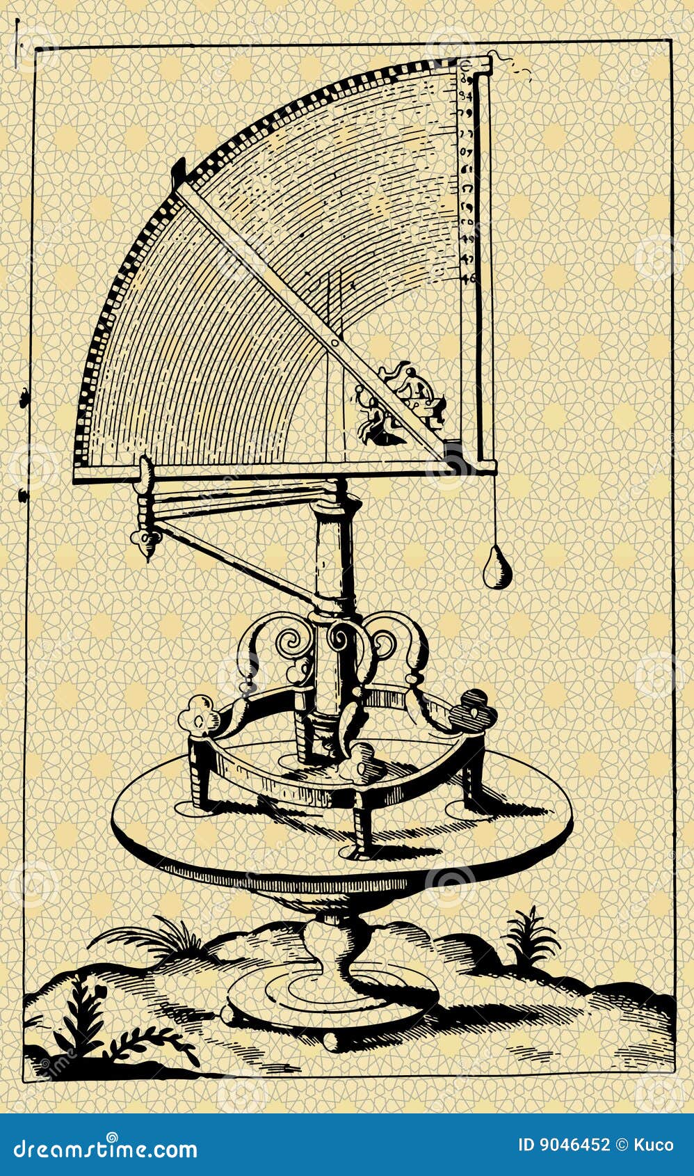 Astronomers Machine, Quadrant Cartoon Vector | CartoonDealer.com #8965247