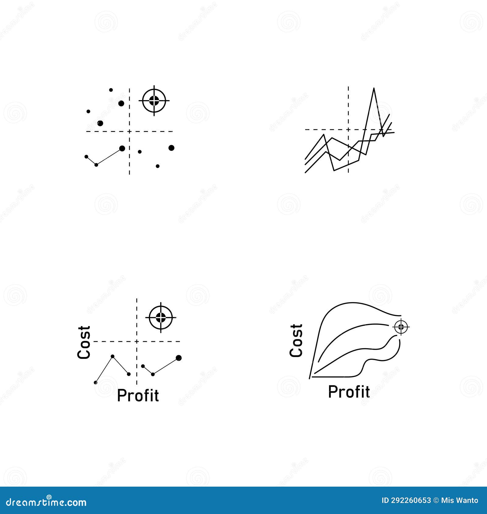 Quadrant Concept Diagram Logo Illustration Stock Illustration ...