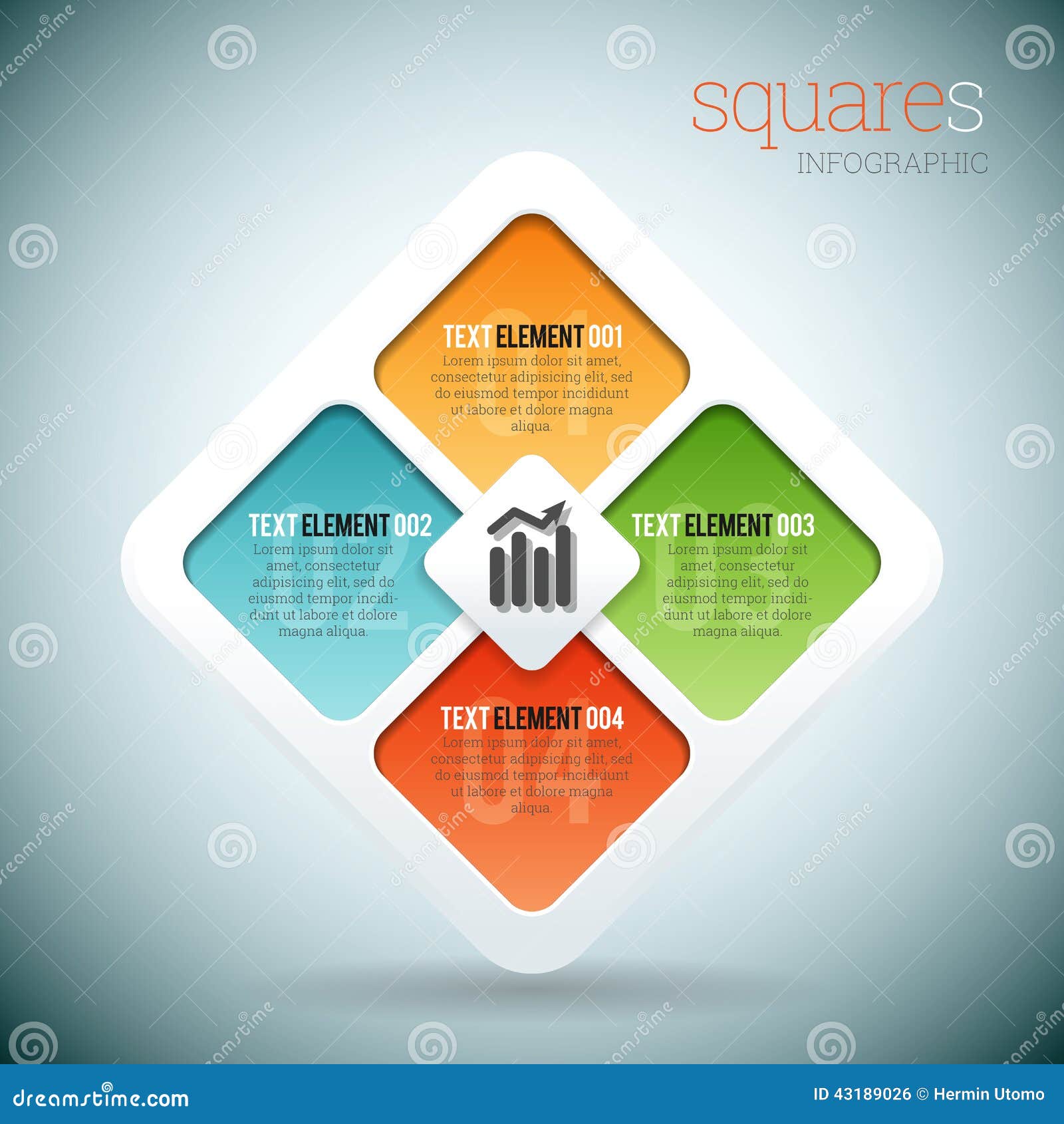 Quadrate Infographic vektor abbildung. Illustration von auslegung ...