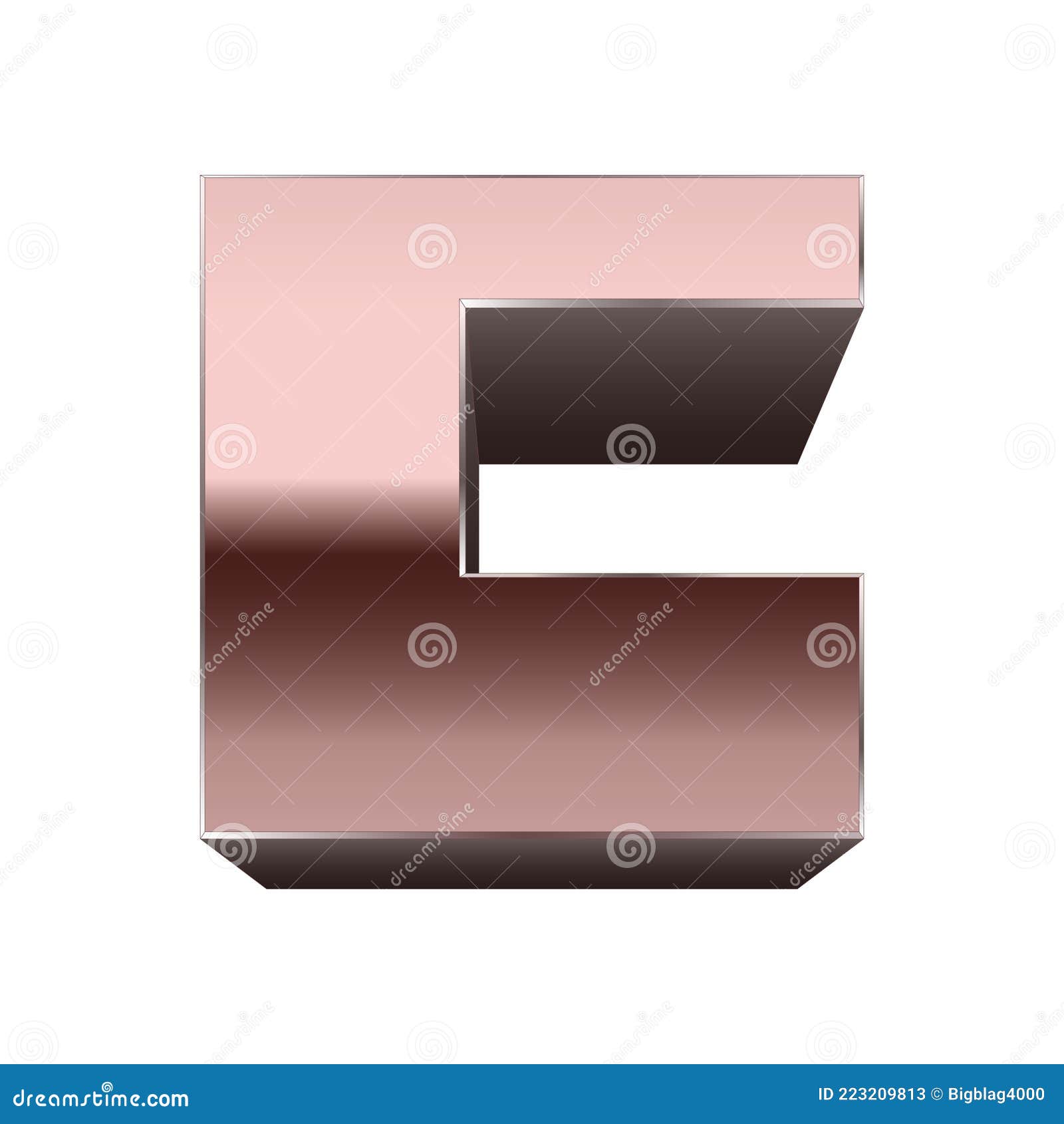Copper Font And Numbers Vector Illustration | CartoonDealer.com #37607660