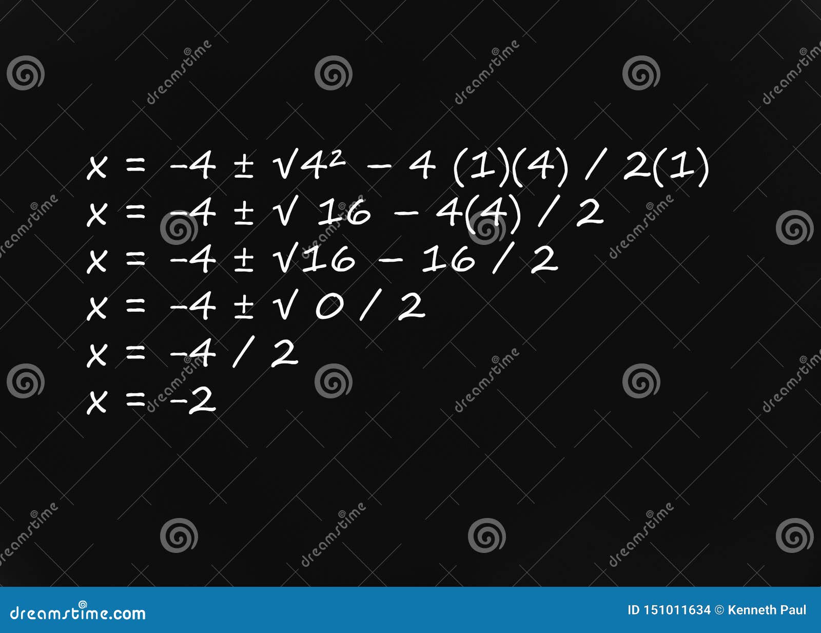 Quadratic Equation Stock Image | CartoonDealer.com #25982821