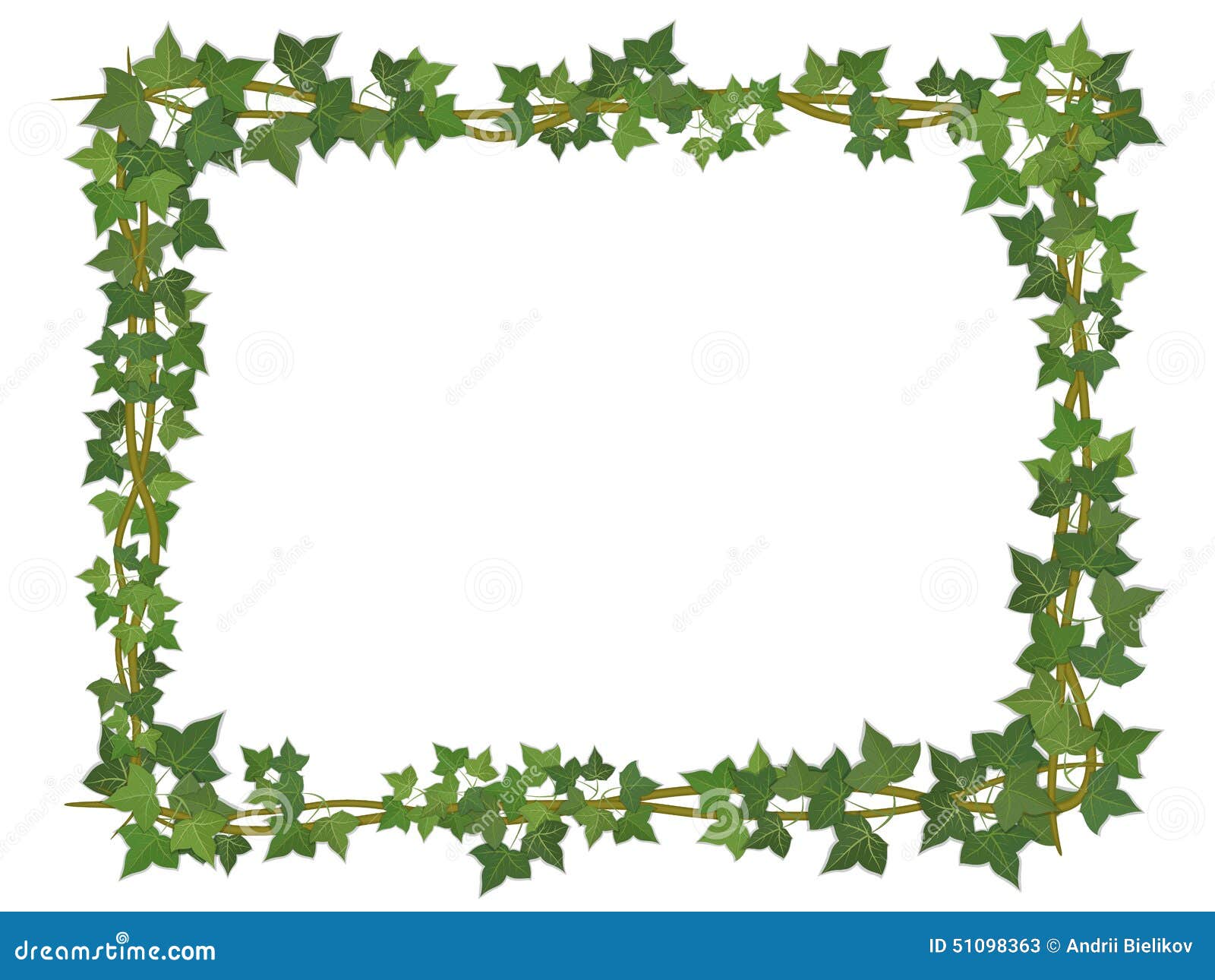 Quadratischer Rahmen Des Efeus Vektor Abbildung - Illustration von ...