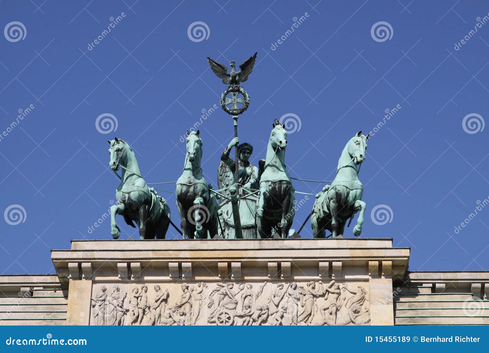 Quadriga stock image. Image of monumental, history, high - 15455189