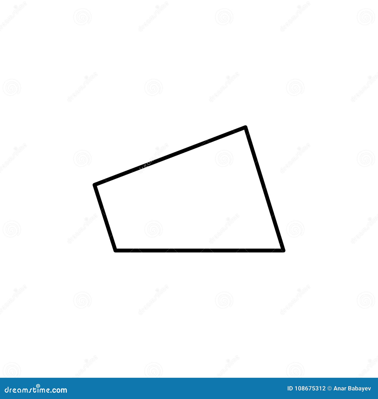 Quadrilateral Icon. Detailed Set Of Geometric Figure. Premium Graphic ...