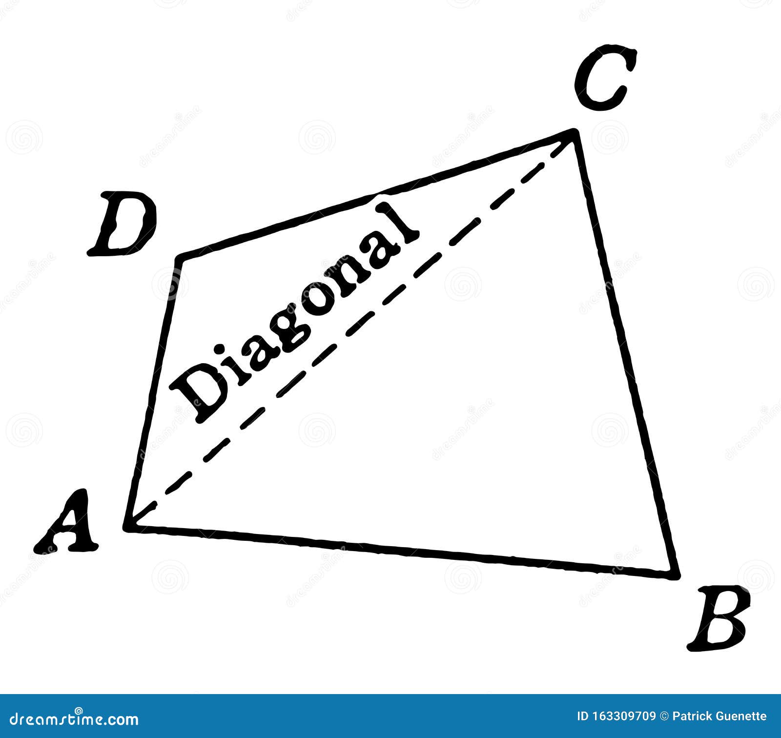 Quadrilateral Polygon Vintage Illustration Stock Vector - Illustration ...