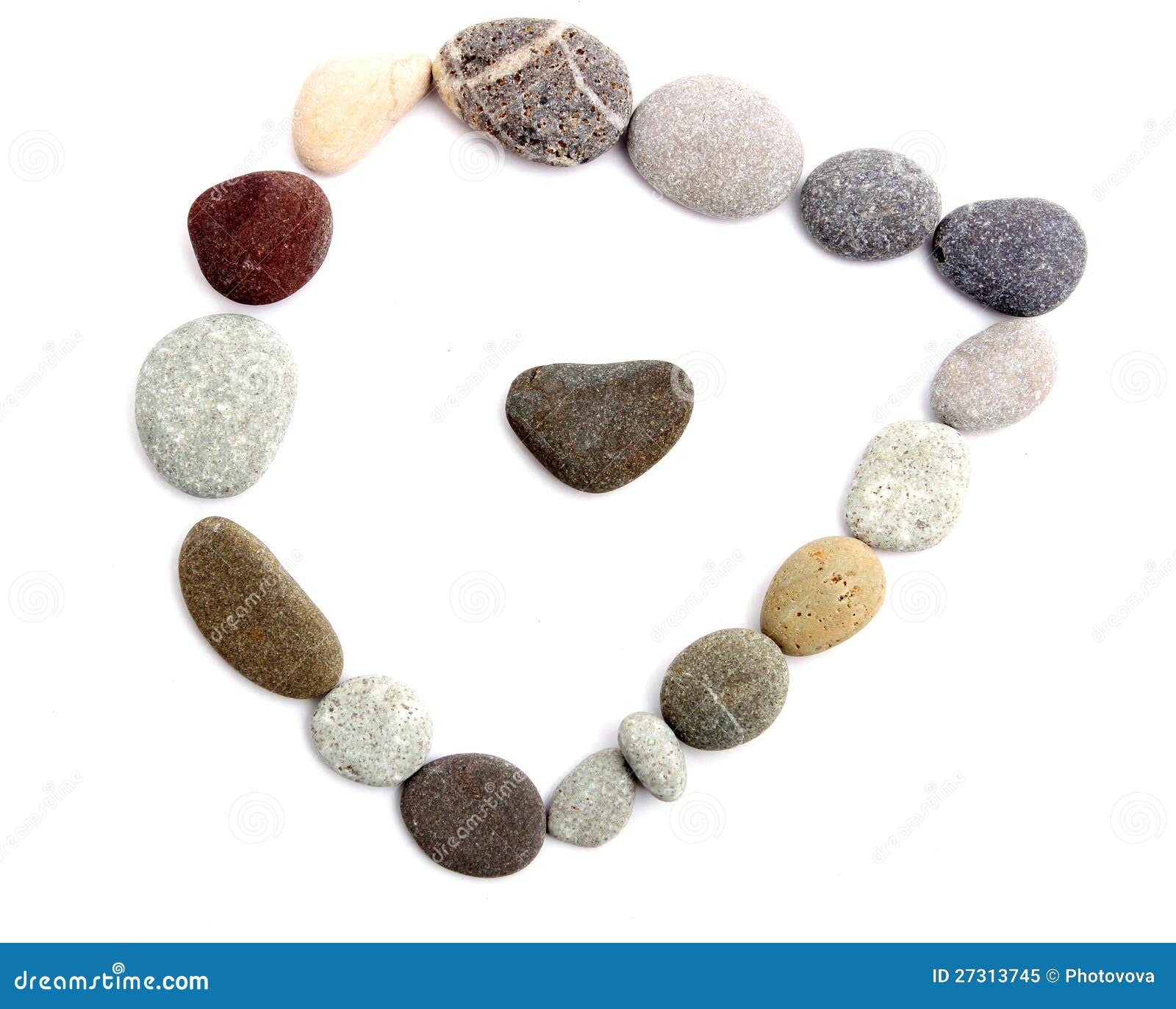 Quadro De Pedras Coloridas Do Mar Imagem de Stock - Imagem de amor ...