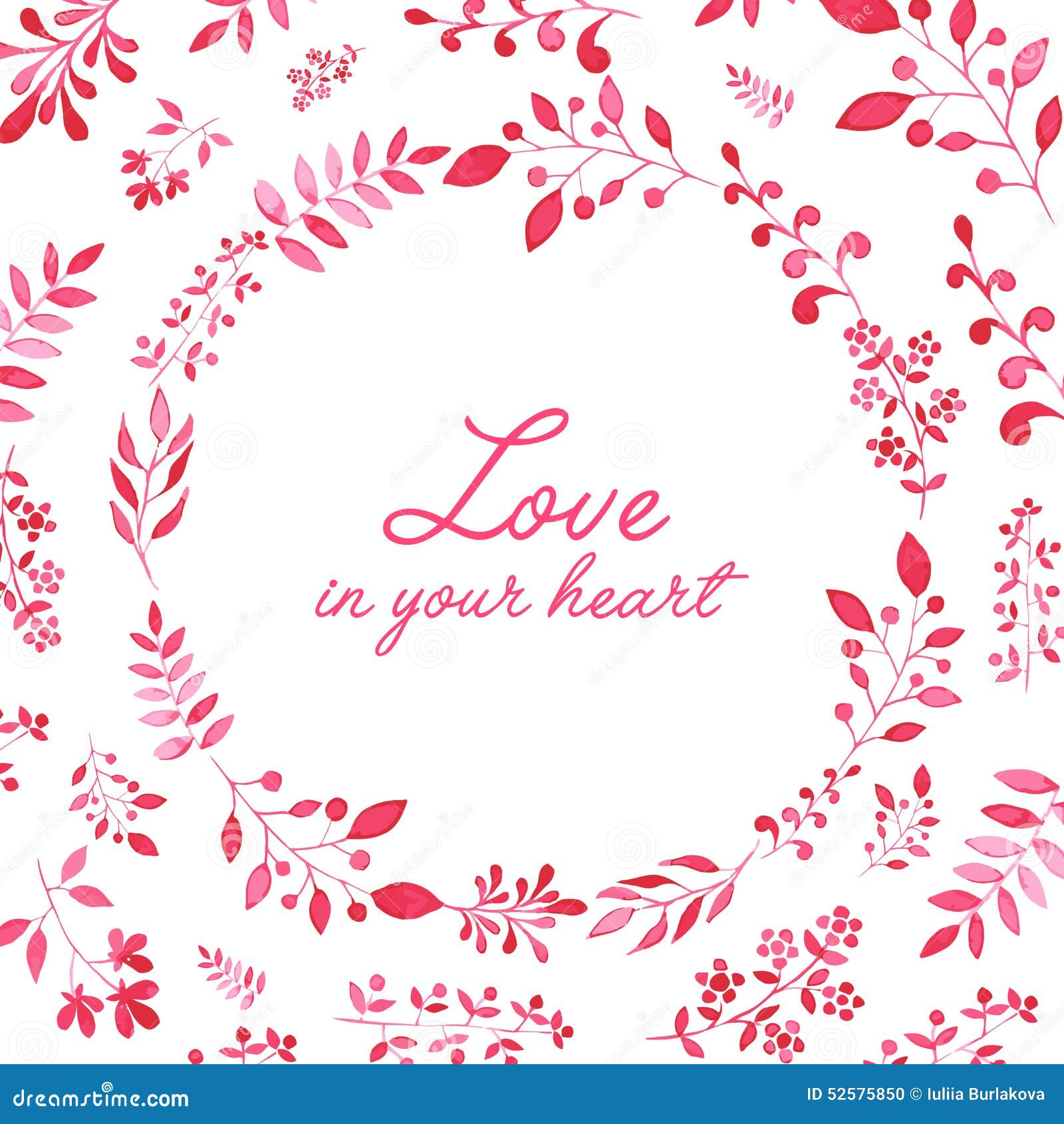 Quadro do ramo ilustração do vetor. Ilustração de desenhado - 52575850