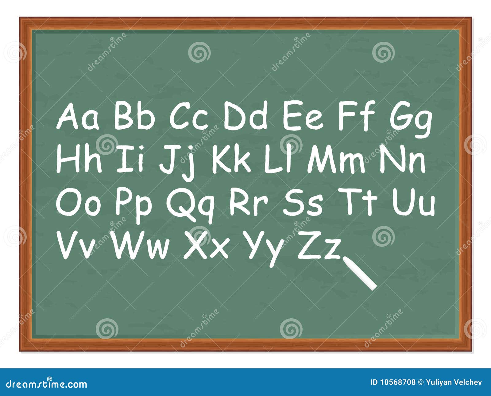 Quadro e alfabeto ilustração do vetor. Ilustração de aprenda - 10568708
