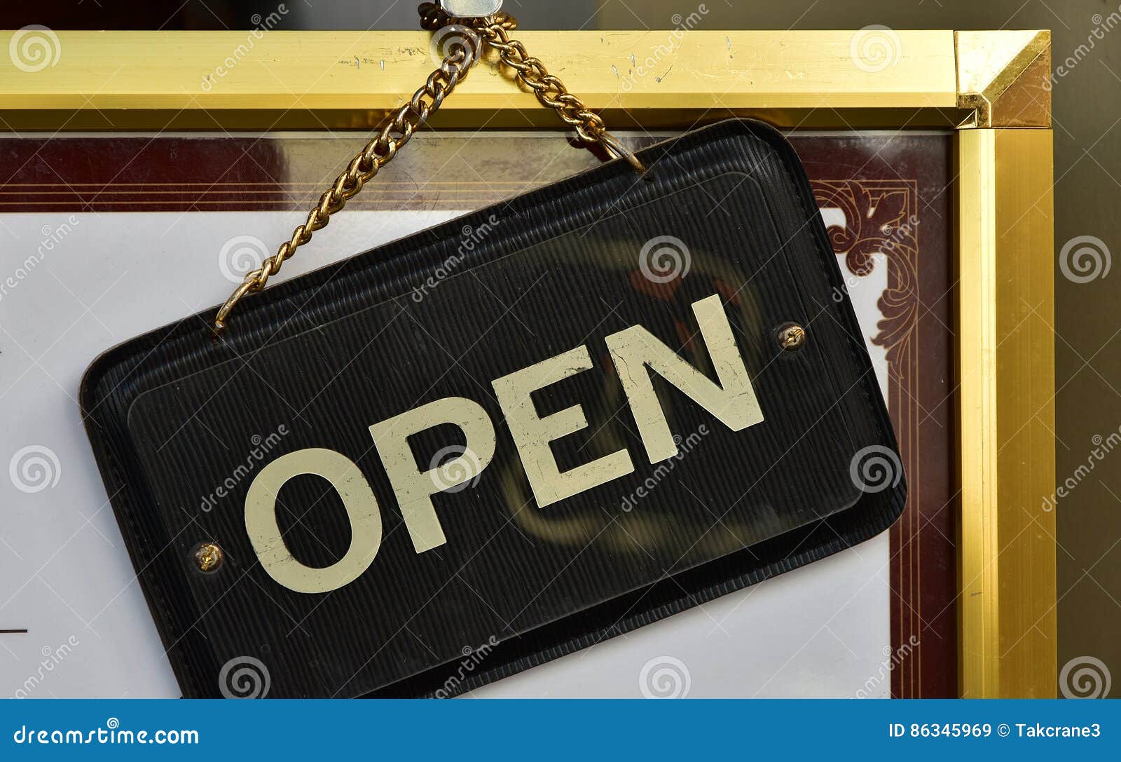 Quadro indicador do aberto imagem de stock. Imagem de loja - 86345969