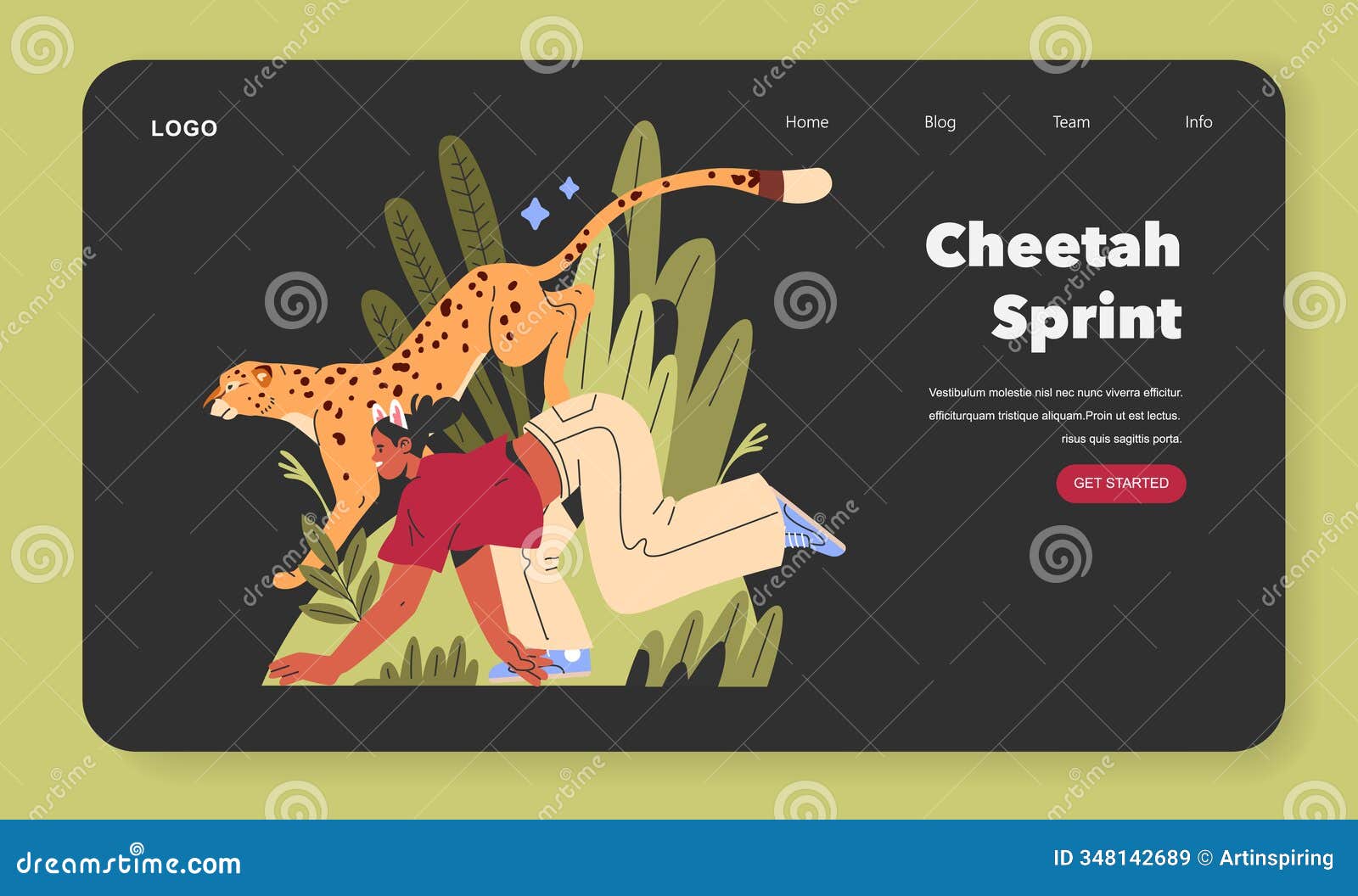 Quadrobers. Flat Vector Illustration | CartoonDealer.com #340798538