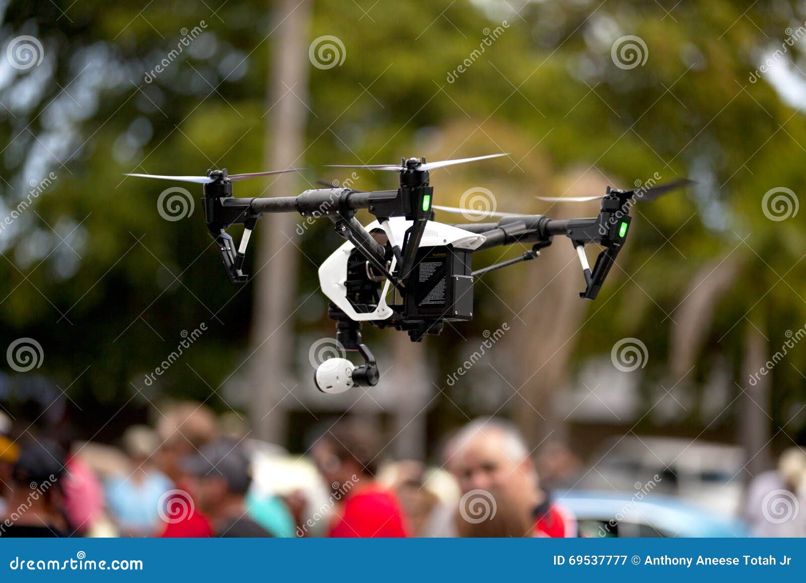 Quadrocopter drone stock image. Image of handset, controlled - 69537777