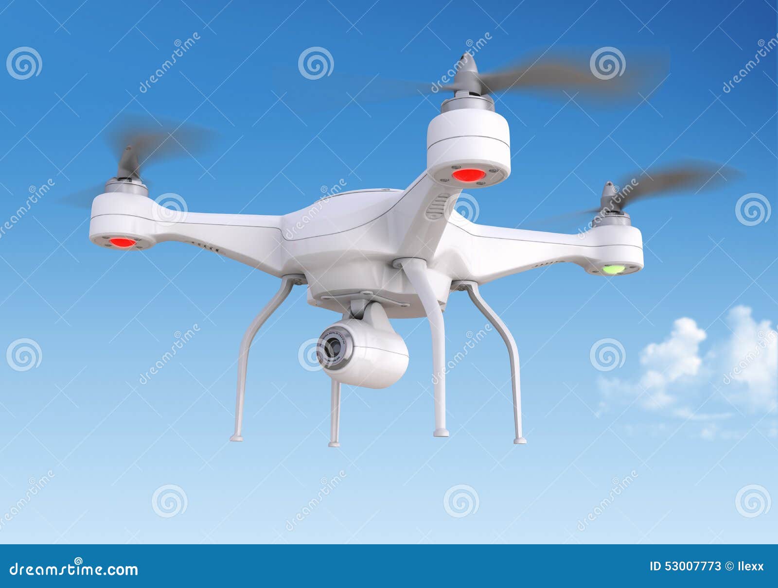 Quadrocopter drone stock illustration. Illustration of remote - 53007773