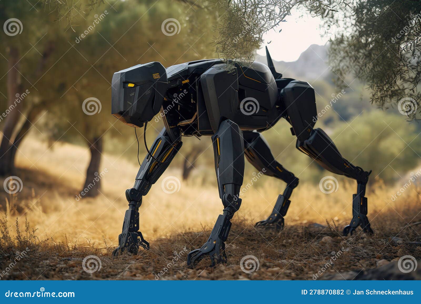 A Quadruped Biomechanical Robot Also Known As Robot Dog with a Camera ...