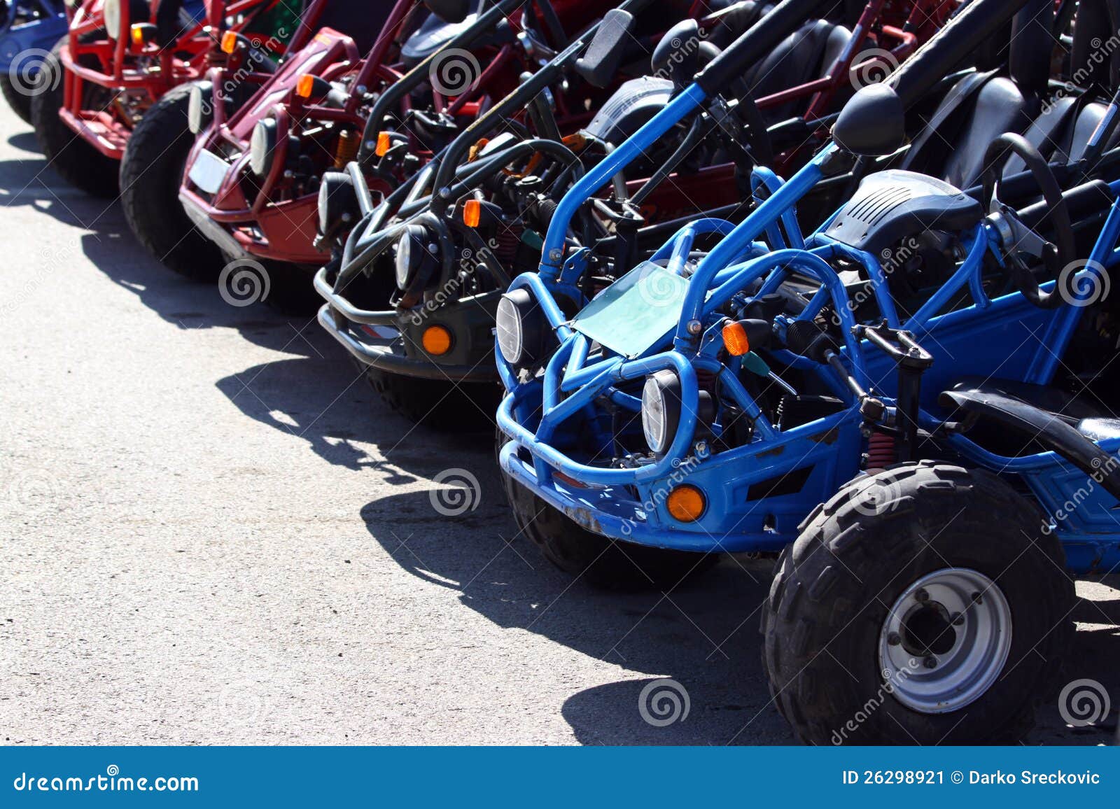 Quads stock image. Image of ready, park, four, quad, motor - 26298921