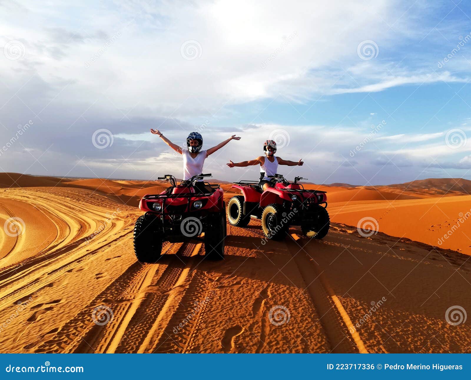 Quads in the sahara desert stock photo. Image of auto - 223717336
