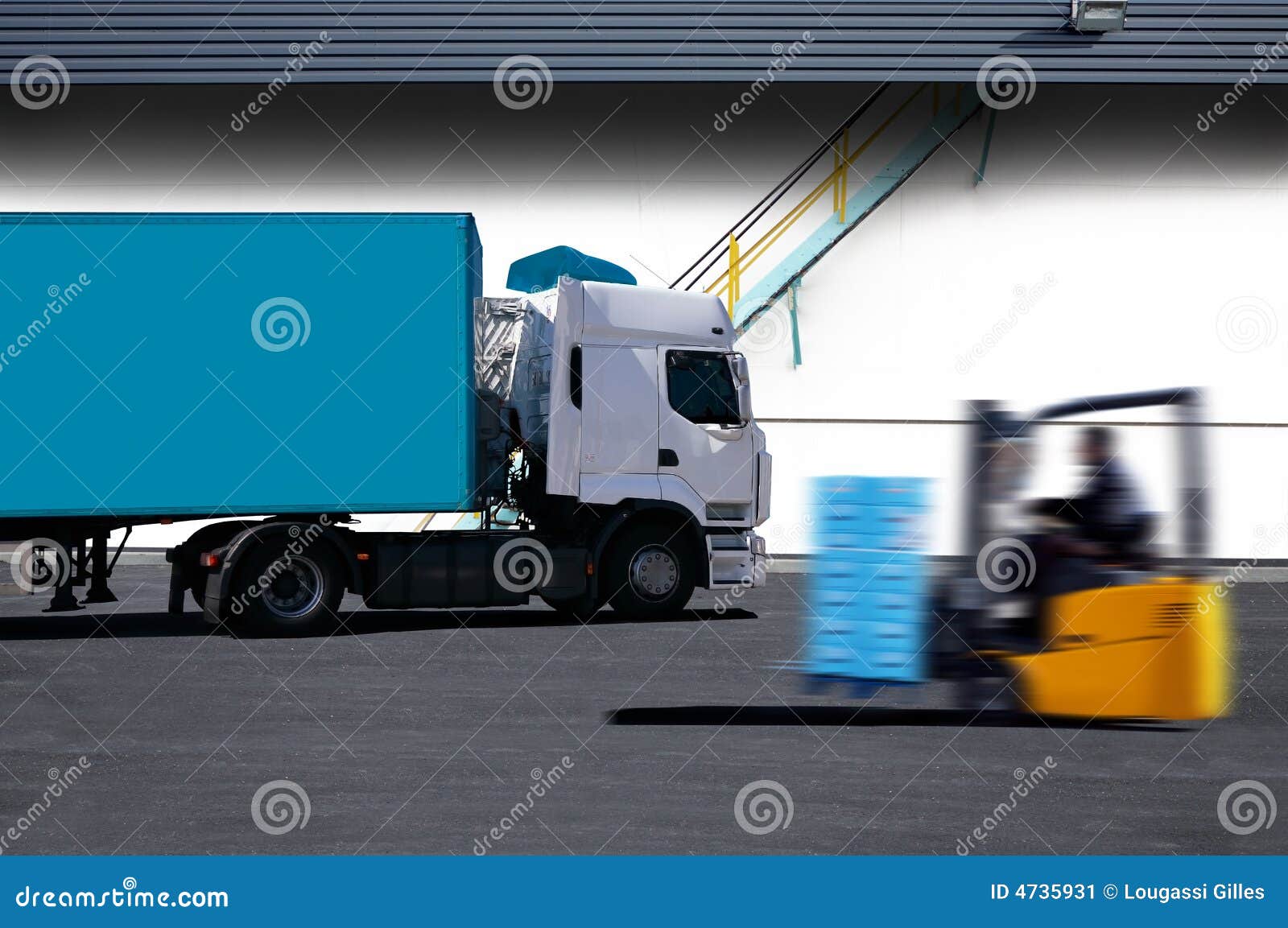 Quai stock image. Image of speed, semi, factory, lift - 4735931