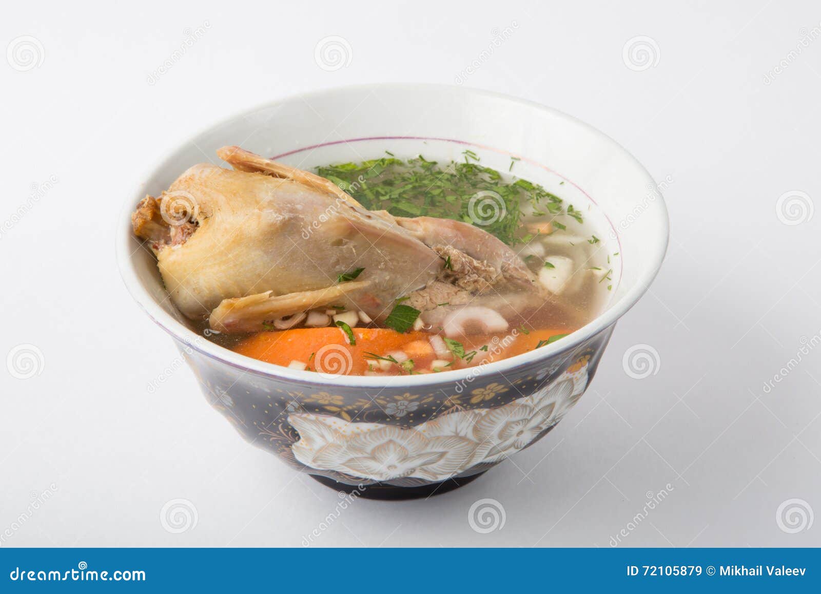 Quail soup in a bowl stock image. Image of shorba, diet - 72105879