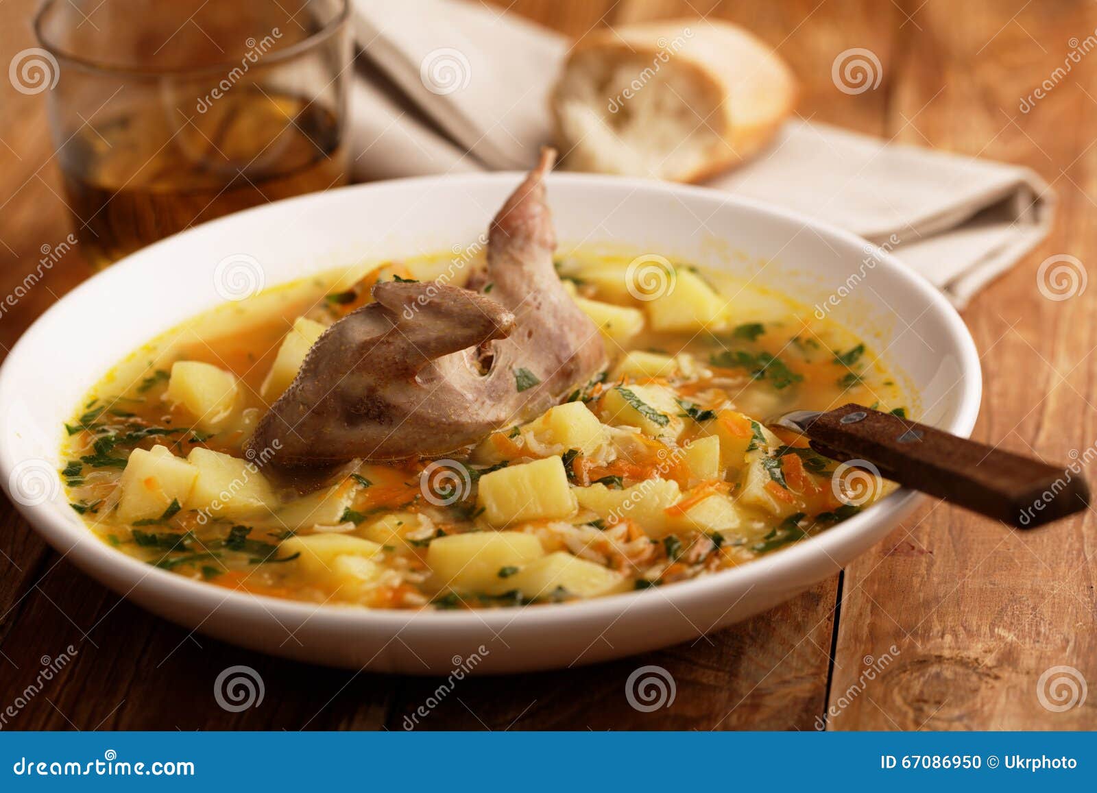 Quail soup stock photo. Image of bowl, soup, carrot, drink - 67086950