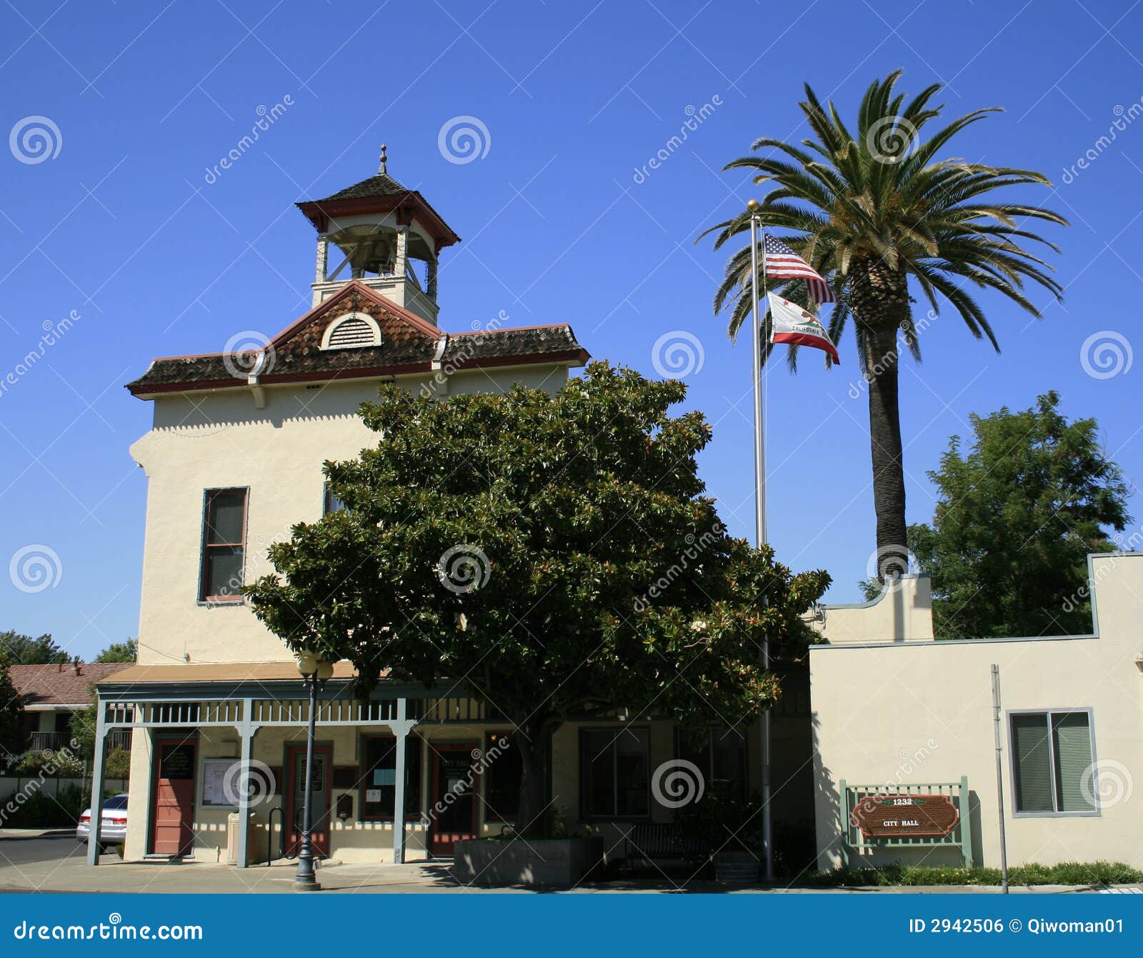 Quaint City Hall stock photo. Image of summer, norther - 2942506