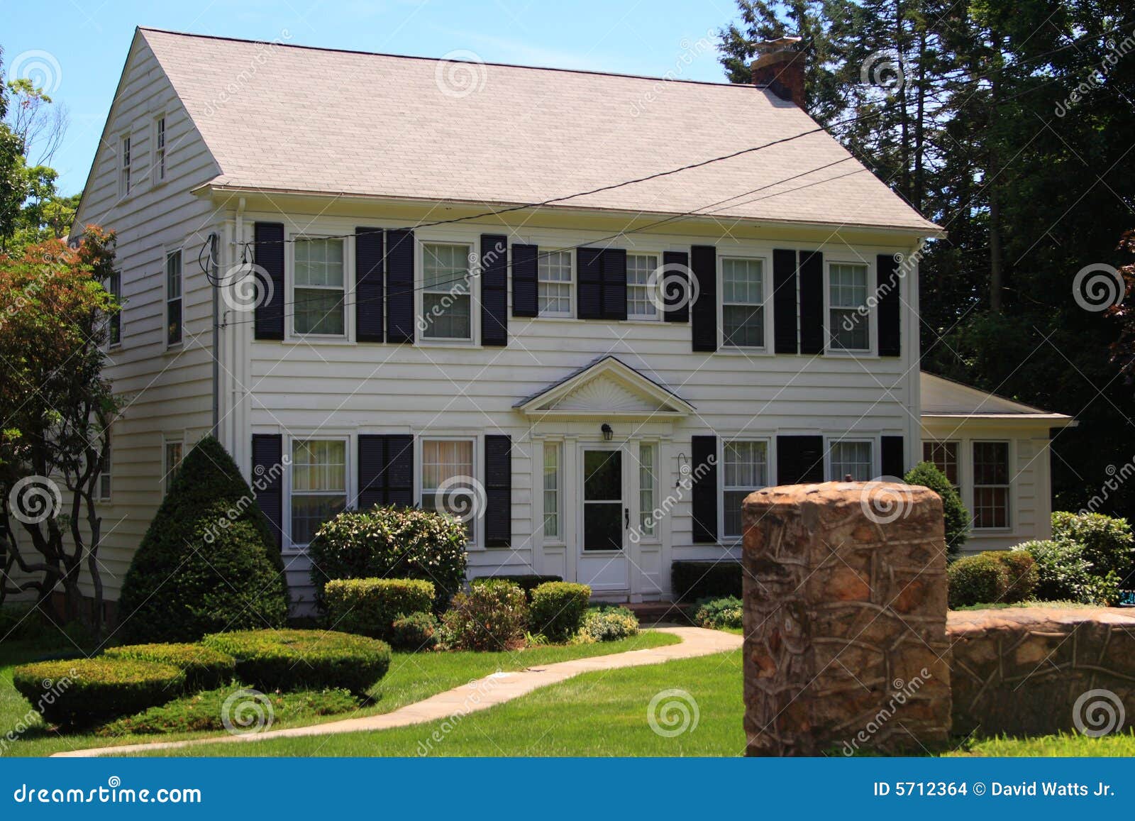Quaint House stock photo. Image of fence, green, dwelling - 5712364