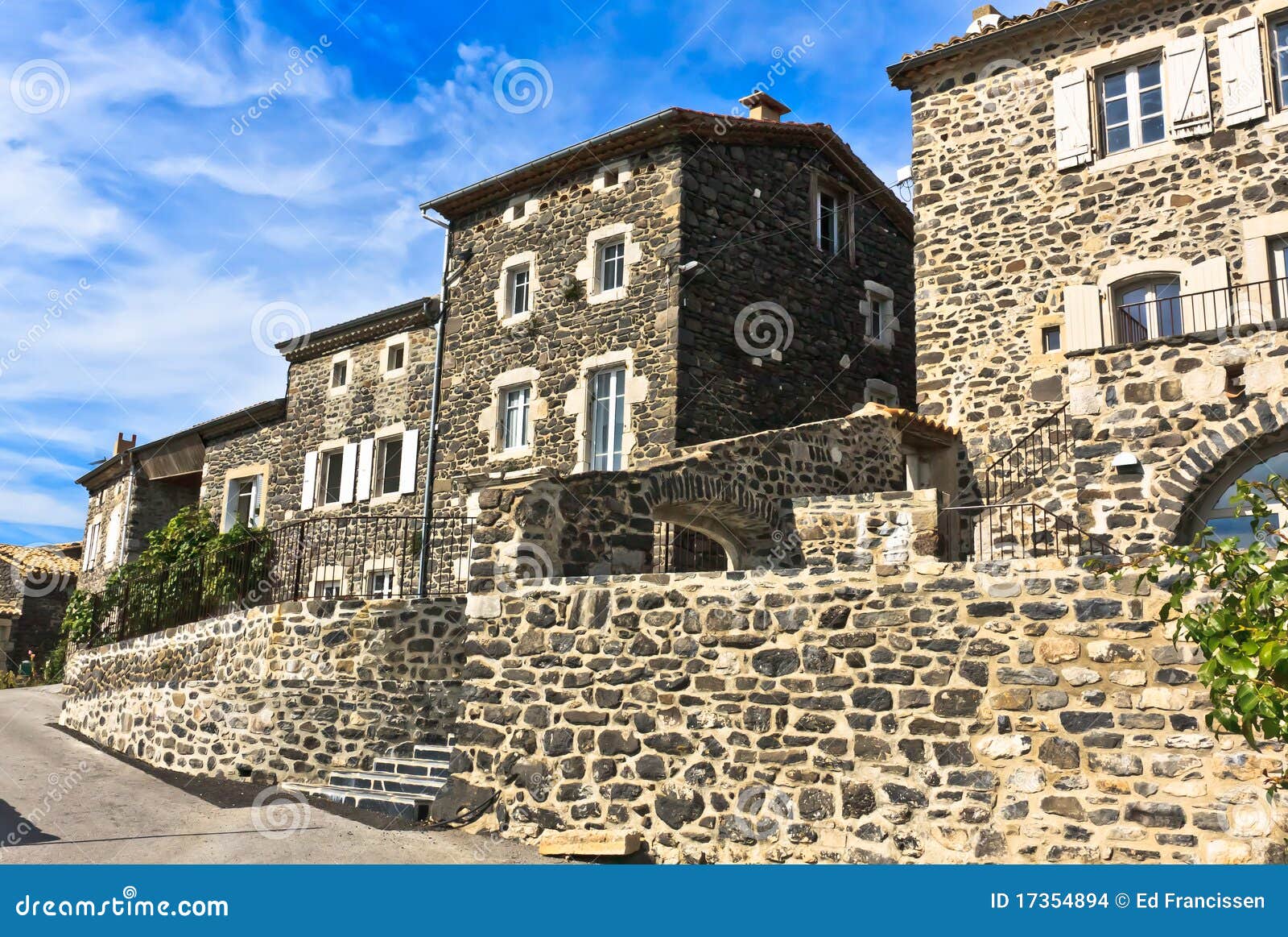 A quaint little town. stock photo. Image of lasurent - 17354894