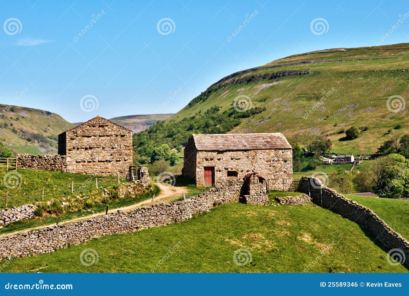 Quaint old stone barns stock photo. Image of environment - 25589346