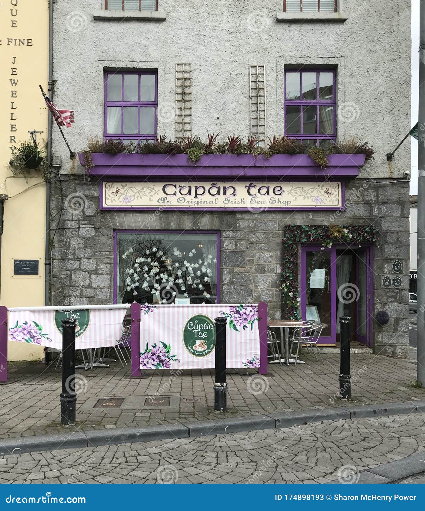 Quaint Tea Shop editorial stock photo. Image of pirple - 174898193