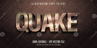 Quake 3D Style Editable Font Effect Stock Vector - Illustration of ...