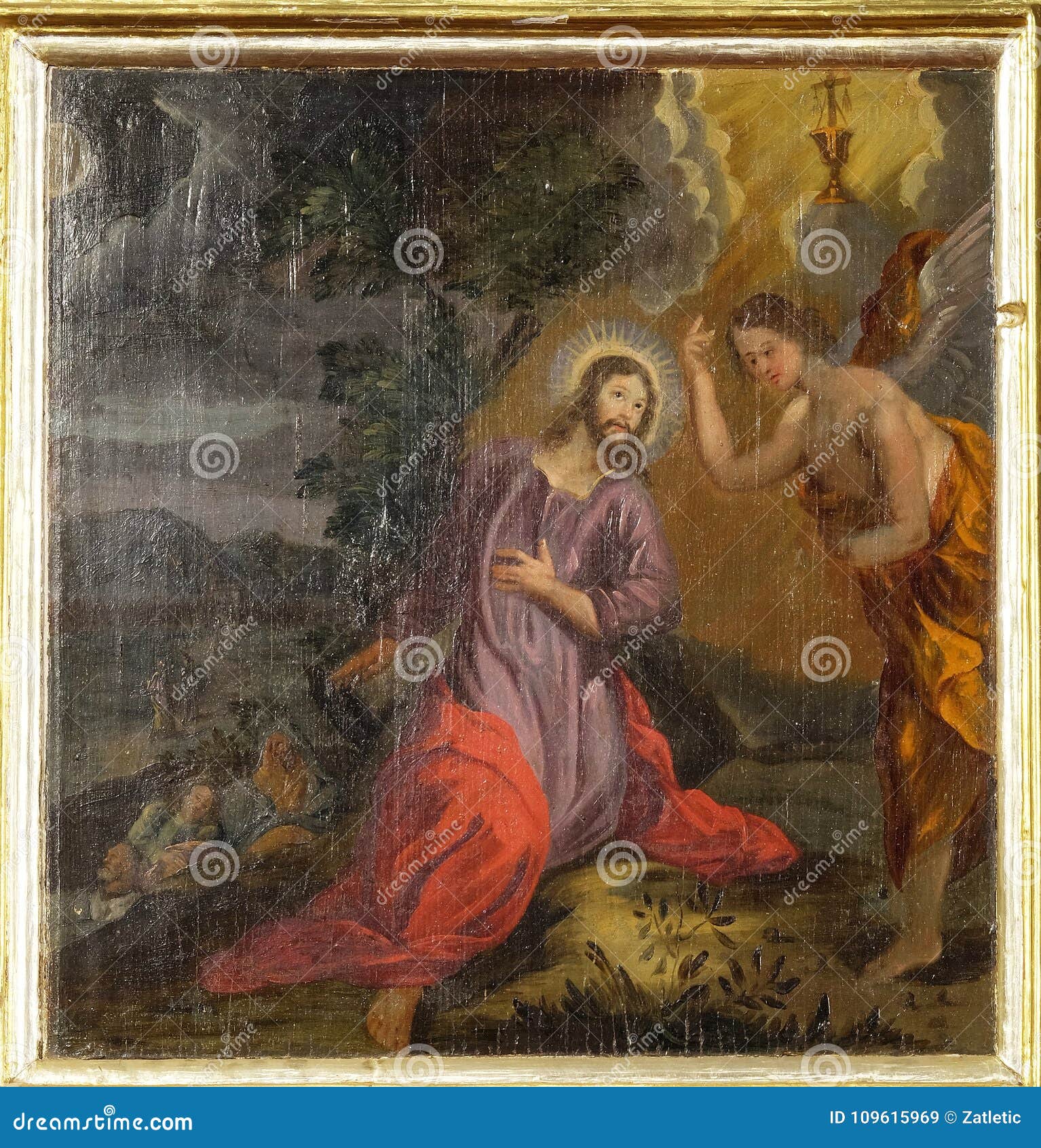 Qual Im Garten, Jesus Im Garten Von Gethsemane Stockbild - Bild von ...