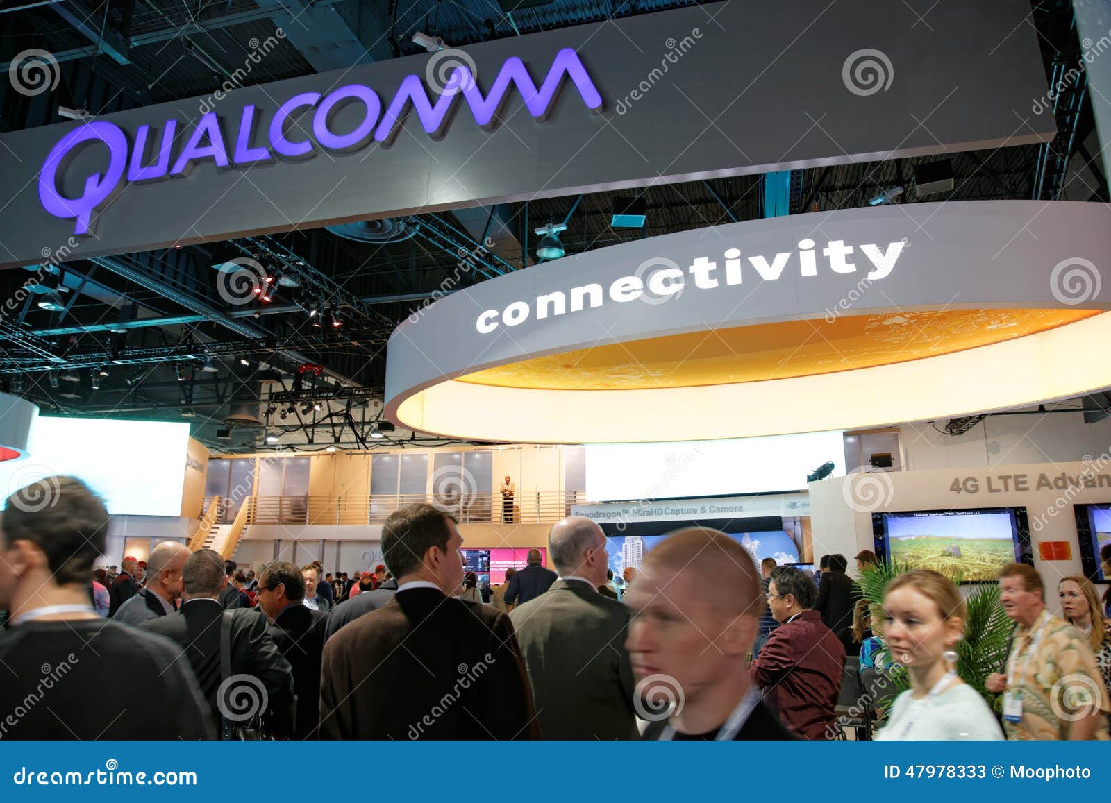 Qualcomm Convention Booth at CES Editorial Stock Photo - Image of ...