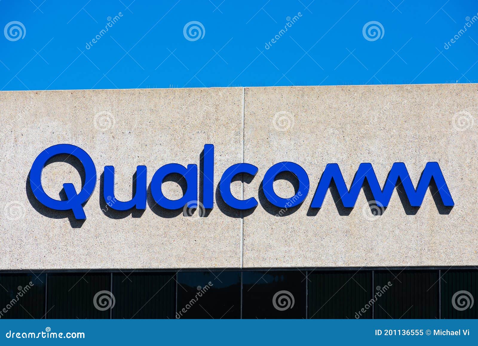 Qualcomm Logo Sign on Headquarters Building. Editorial Image - Image of ...