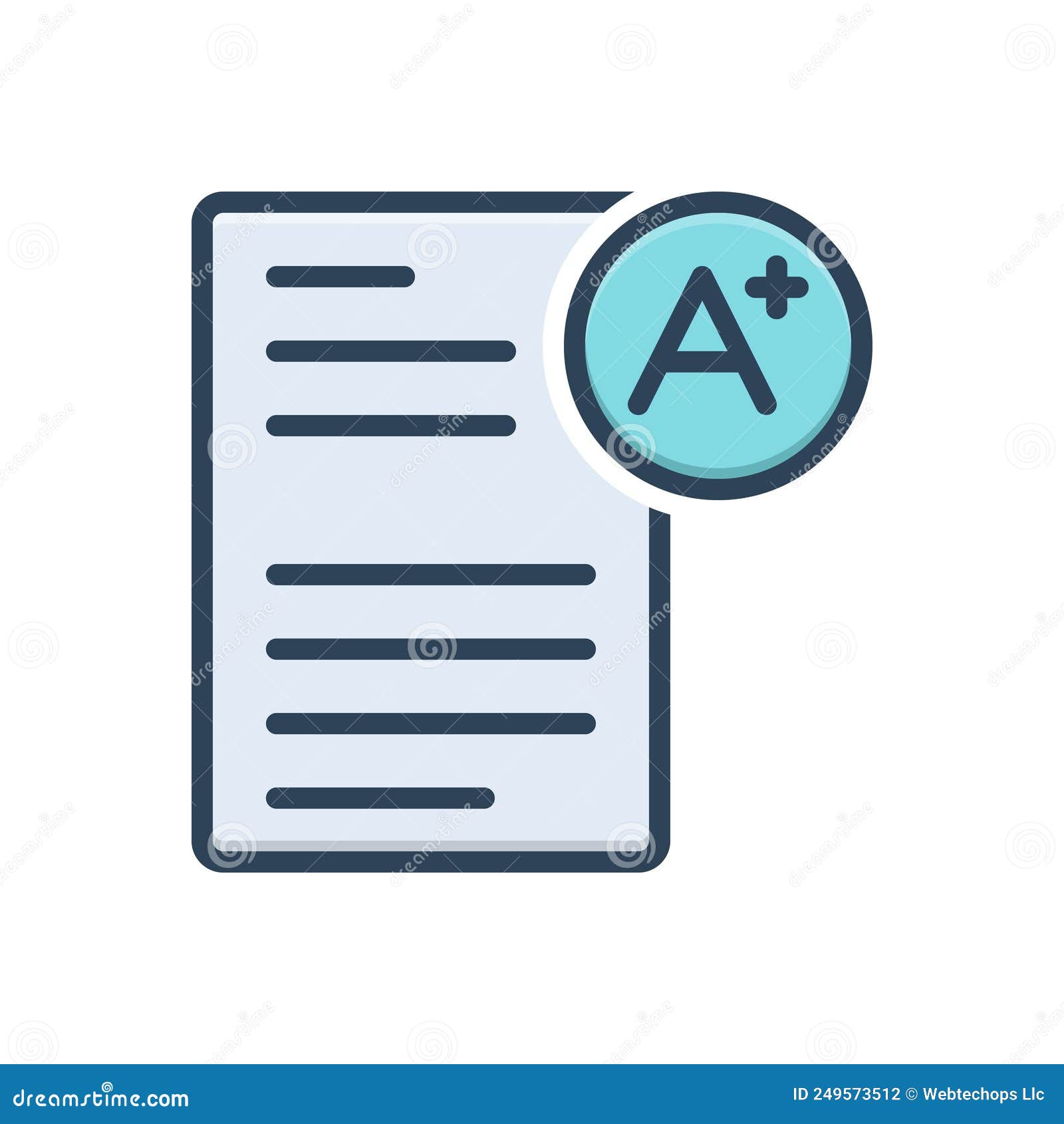 Color Illustration Icon for Qualification, Merit and Ability Stock ...