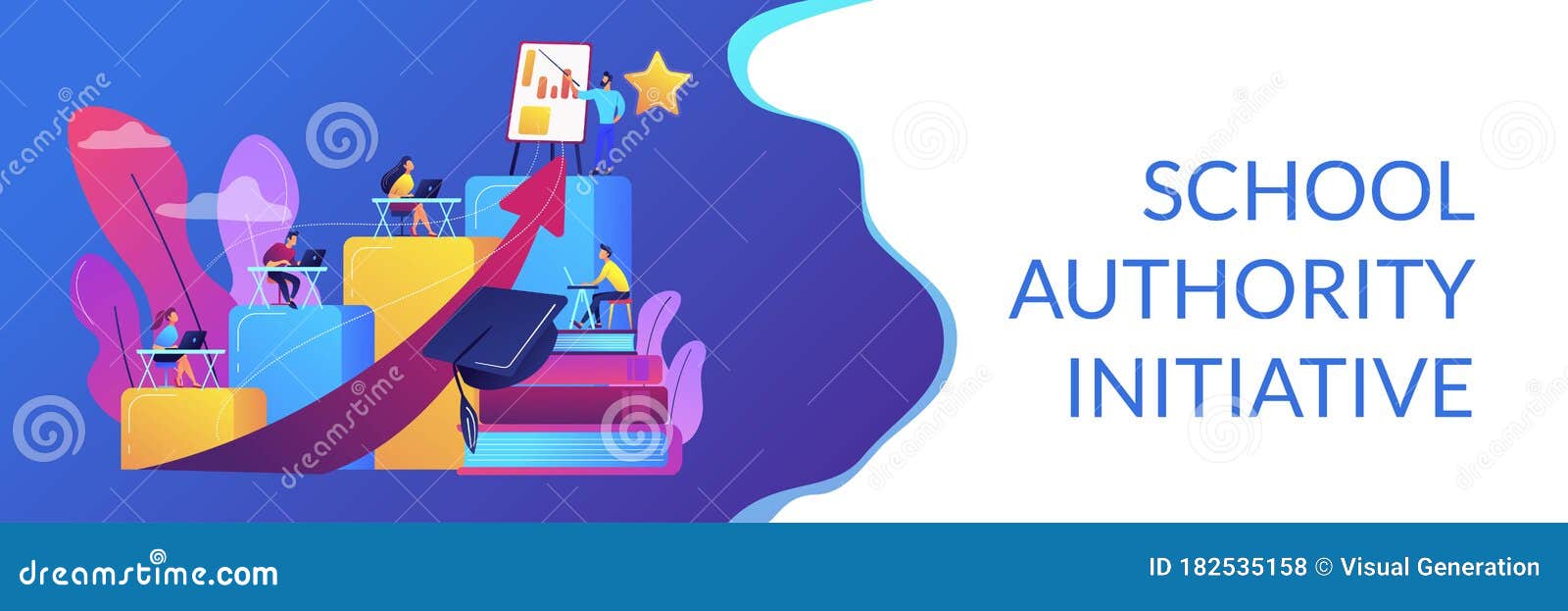 Professional Development of Teachers Concept Banner Header Stock Vector ...